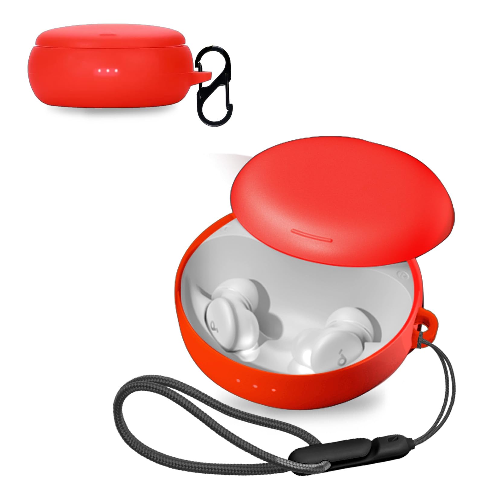 商品情報商品の説明対応機種 ：For Anker Soundcore Sleep A30用 保護カバー 【パッケージ内容】シリコンケース x 1、カラビナx 1 【イヤホンと充電ケースは含まれていません】。 商品特徴 完璧なフィット感/衝撃...