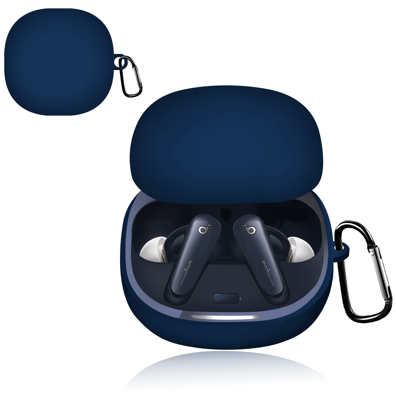 商品情報商品の説明CABOBE 対応 Anker Soundcore Liberty 5 ケース 超極薄 液状シリコン素材 LED可視 ワイヤレス充電対応 耐衝撃 防水 防塵 軽量デザイン 傷防止 紛失防止 シンプルスリム カラビナ付き(A...