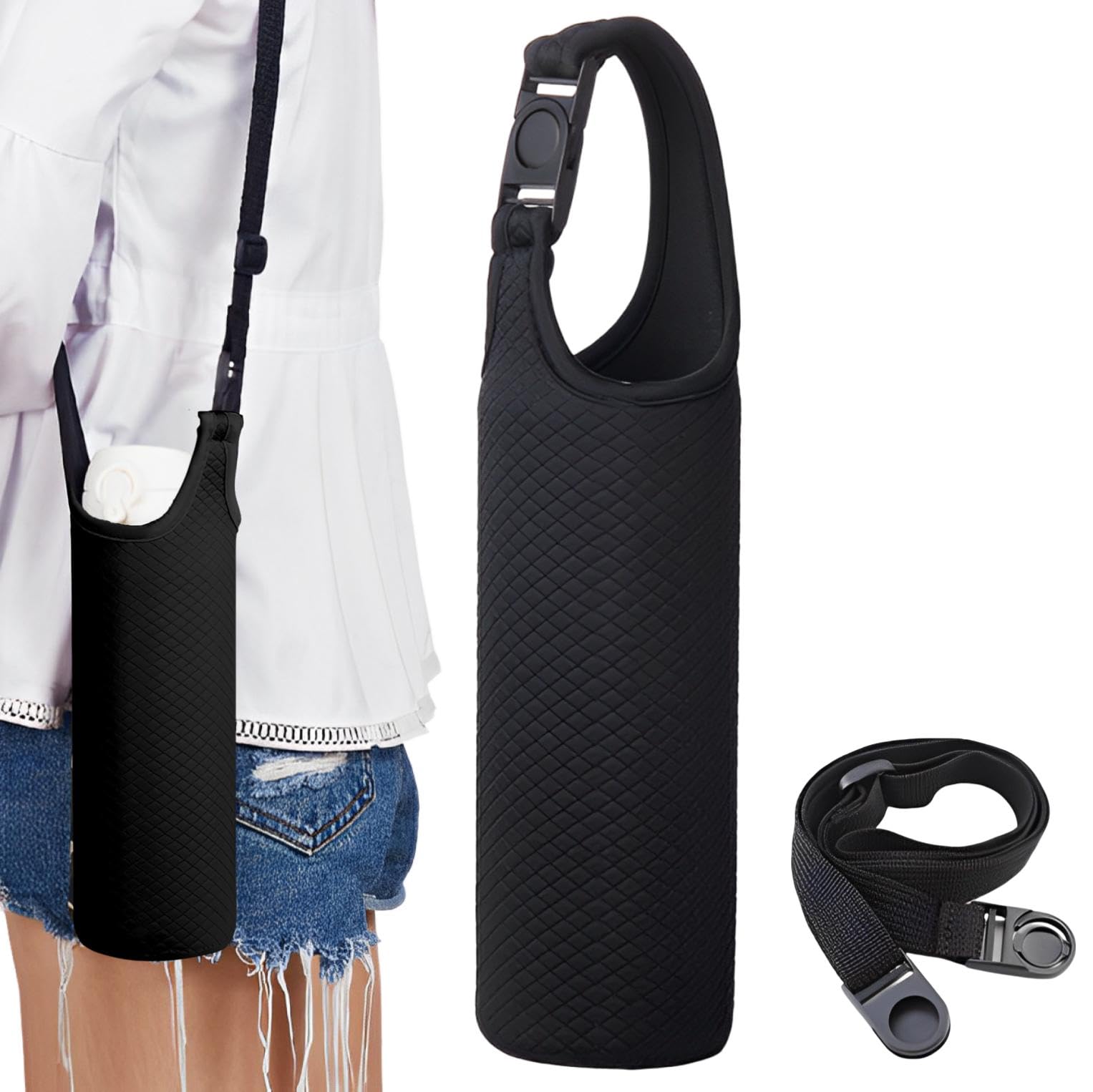 商品情報商品の説明主な仕様 【エンボス加工生地】丈夫なエンボス加工生地で厚みがあり、衝撃を和らげ水筒の傷や凹みなどを防ぎます。伸縮性や弾力性にも優れ、サイズも柔軟に対応できるので水筒からペットボトルまで幅広い用途に使用可能！【ストラップ付き...