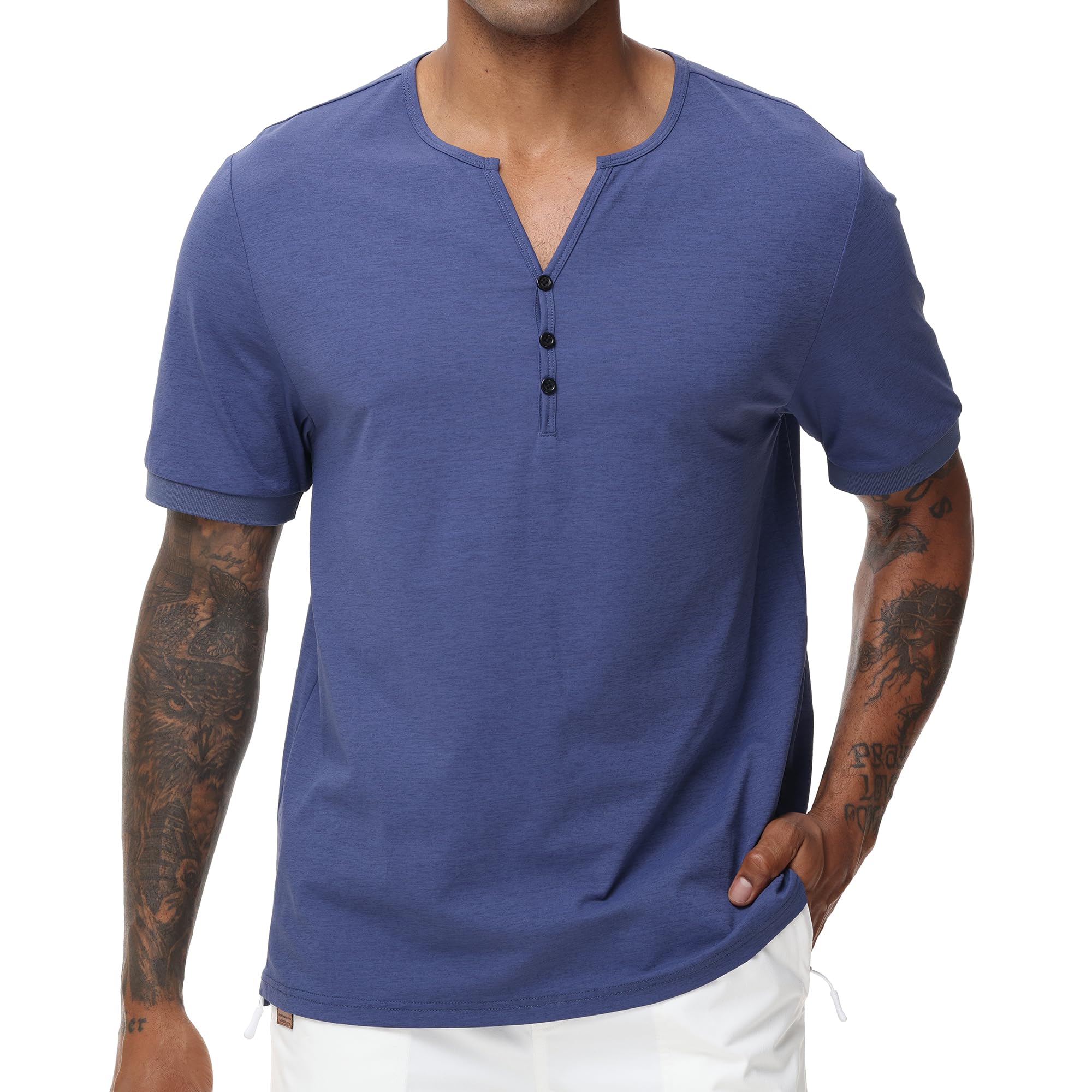 商品情報商品の説明主な仕様 【柔らかくて肌触りいい】快適でソフトな質感の素材で、ストレッチ性が高く柔らかい。毎日の着用にも最適。【着心地と肌当たりの良さが魅力な1枚】無地で、着まわしヘンリーネックtシャツ。1枚でもインナーでも重ね着でもマル...