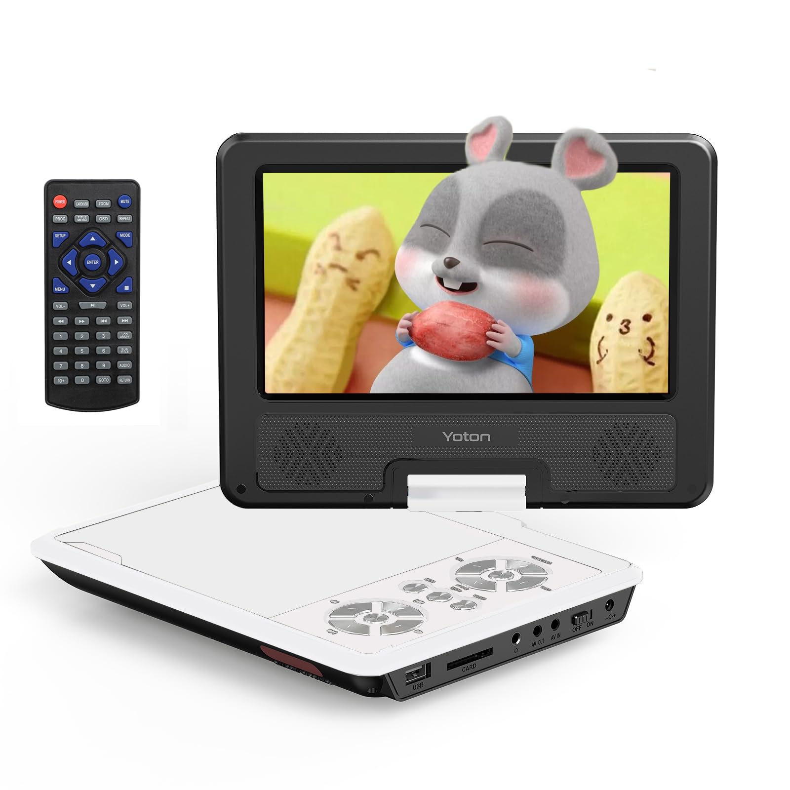 商品情報商品の説明主な仕様 【7.5インチディスプレイ搭載】 Yoton ポータブルdvdプレーヤーは、270°回転・180°反転可能な7.5インチスクリーンを搭載し、解像度800x480の鮮明な画質を実現。スリムでコンパクトなデザインで携...