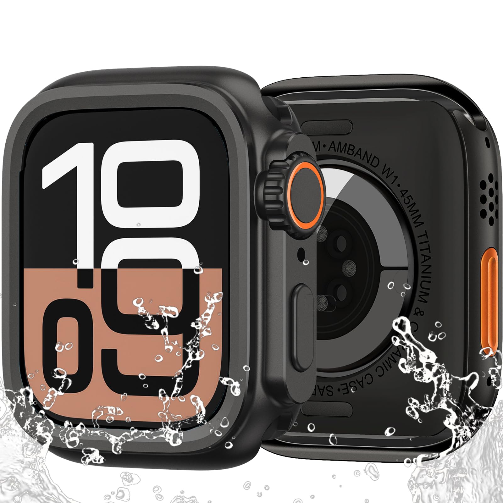 商品情報商品の説明[2 in 1全周保護]UIUIKA For Apple Watch 専用カバー アップルウォッチ保護ケース 対応 Series 10/Series 11 46mm 防水落下・衝撃・スクラッチ防止 高透過率 指紋防止 Ap...