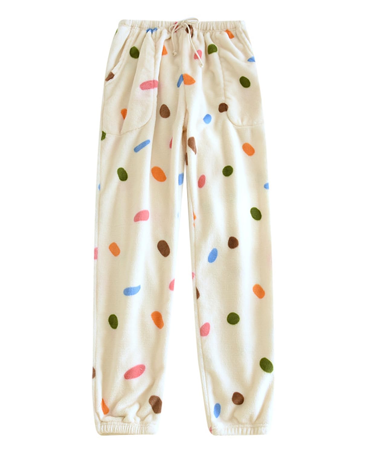 商品情報商品の説明説明 レディース用フリースパジャマパンツアンクルフィット 厚手パンツ、柔らかく、フリース脱落がなく、保温性に優れ、着心地が快適です。主な仕様 【雲のように柔らかく、保温性抜群】厳選された高品質な両面フランネル地は、雲に包ま...