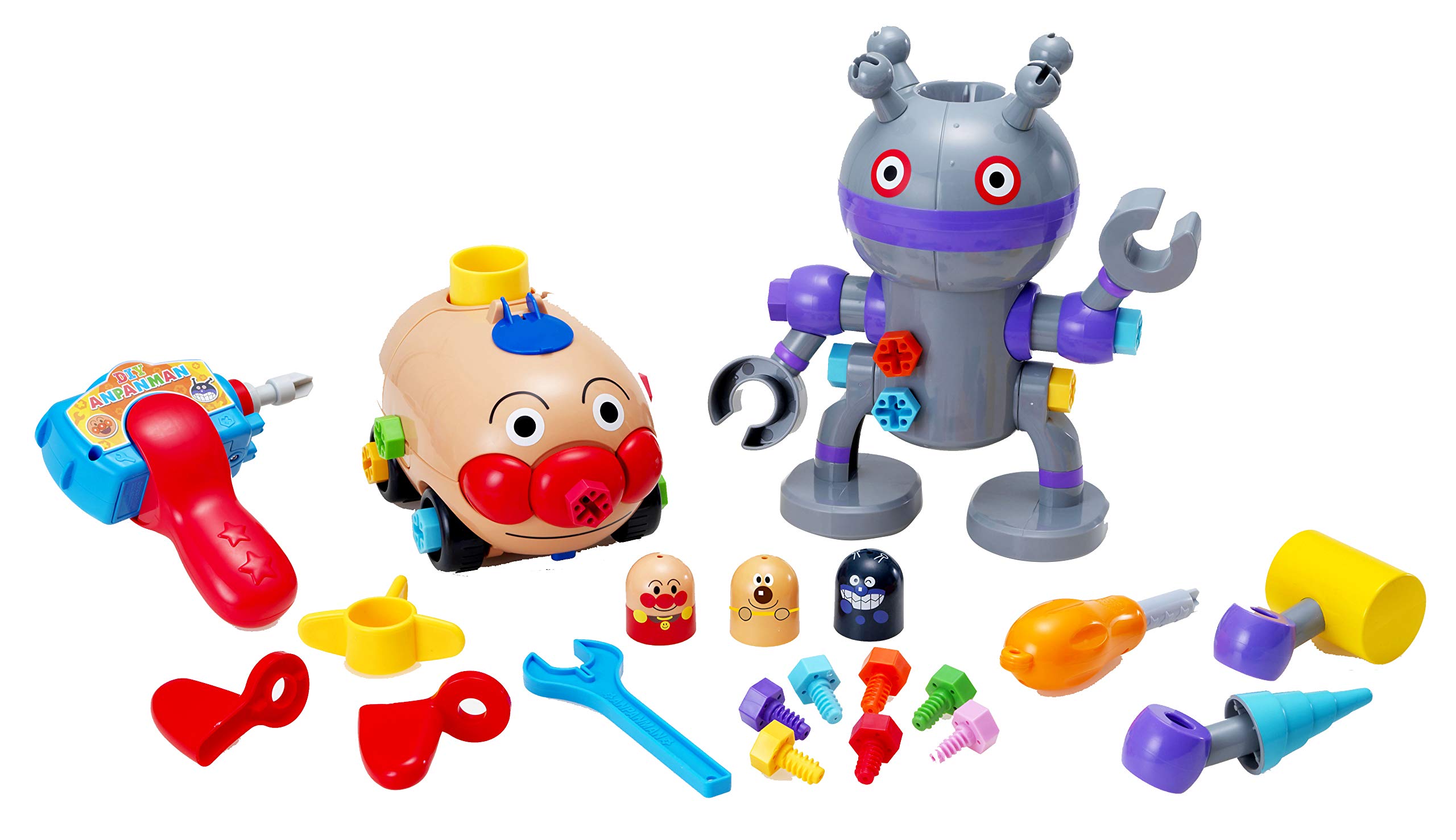 商品情報商品の説明商品紹介 アンパンマンくみたてDIYシリーズ人気のねじねじアンパンマンごうとだだんだんが入ったDXセット! ねじとハイパー電動ドライバーで組み立てよう! このセットだけのチーズ人形とレインボーカラーのねじ付き! くみたて遊...