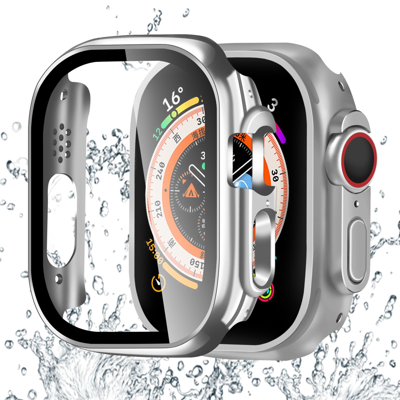 商品情報商品の説明【2枚】BELIYO Apple Watch ケース 49mm 対応 アップルウォッチ カバー 一体型 防水 3D直角エッジデザイン 光沢式 Apple Watch カバー 全面保護 二重構造 アップルウォッチ ケース P...