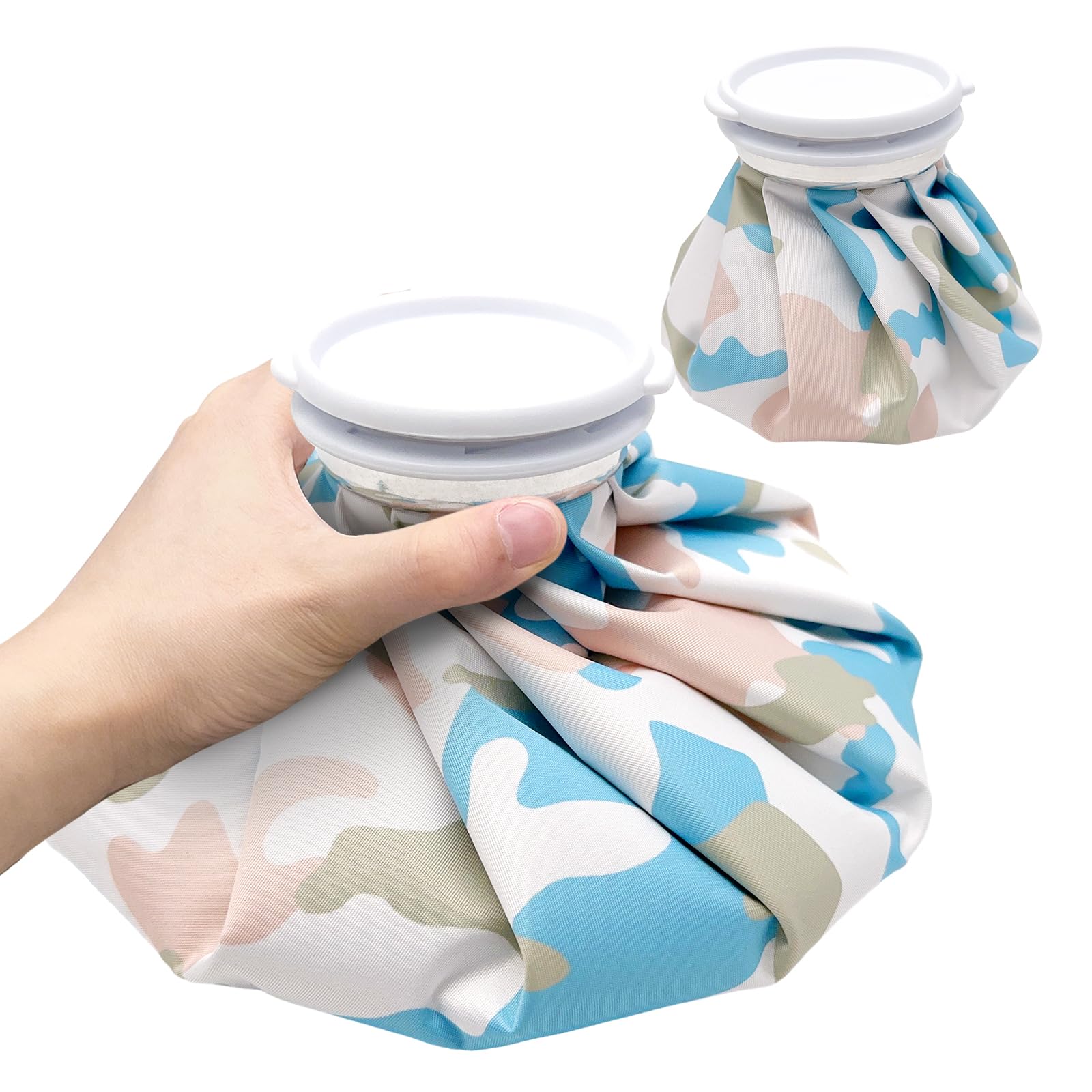 商品情報商品の説明主な仕様 【S+Mセット・氷嚢】・Sサイズ氷嚢*1 （S-6inch/Φ15.0cm/350ml/75g）　・Mサイズ氷嚢*1 （M-9inch/Φ23.0cm/2000ml/100g）　表地：ポリエステル100％ 裏地：...