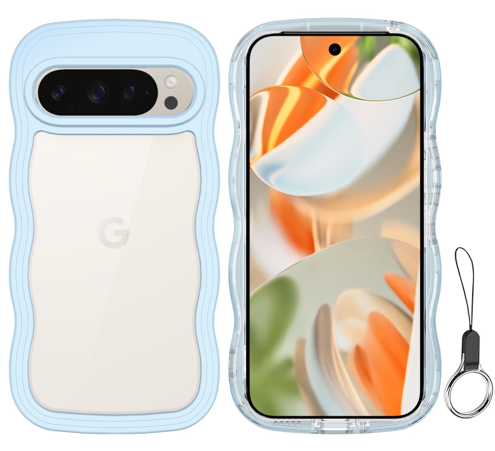 商品情報商品の説明HILEGENER Google Pixel 10/10 Pro/9/9 Pro かわいい ケース 波状フレーム うねうね グーグル ピクセル10プロ 6.3“用滑り止め スマホケースウェーブ デザイン 手にフィット スマ...