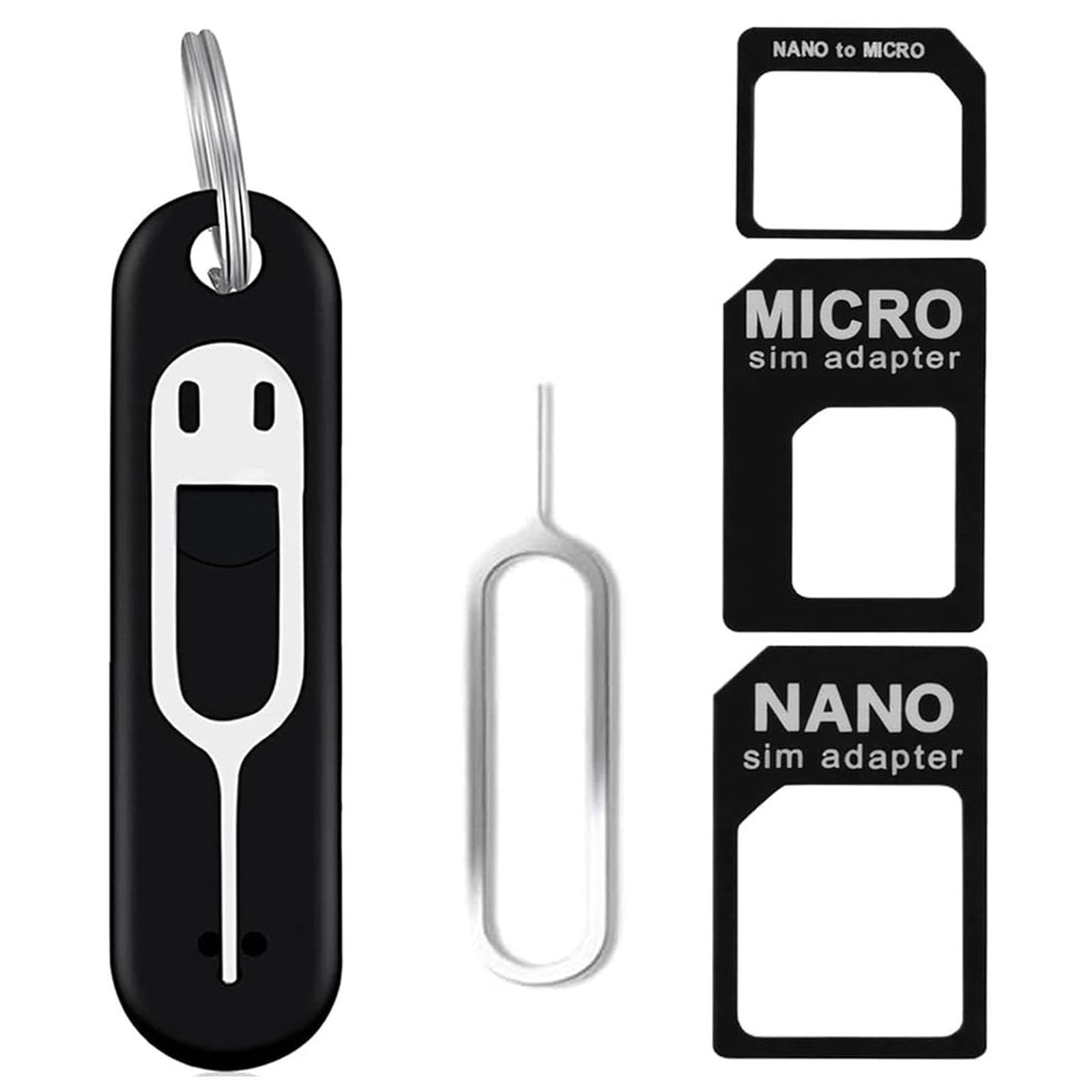 商品情報商品の説明SIMカード リリースピン取り出しピン SIM解除 交換部品 取り出しピン 抜き出し スマホ用主な仕様 セット内容: 1*microSIM→SIM変換アダプタ、1*nanoSIM→SIM変換アダプタ、1*nanoSIM→m...