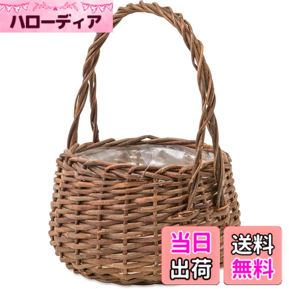 商品情報商品の説明持ち手付きのおしゃれなガーデンバスケット主な仕様 サイズ：約φ24 H32