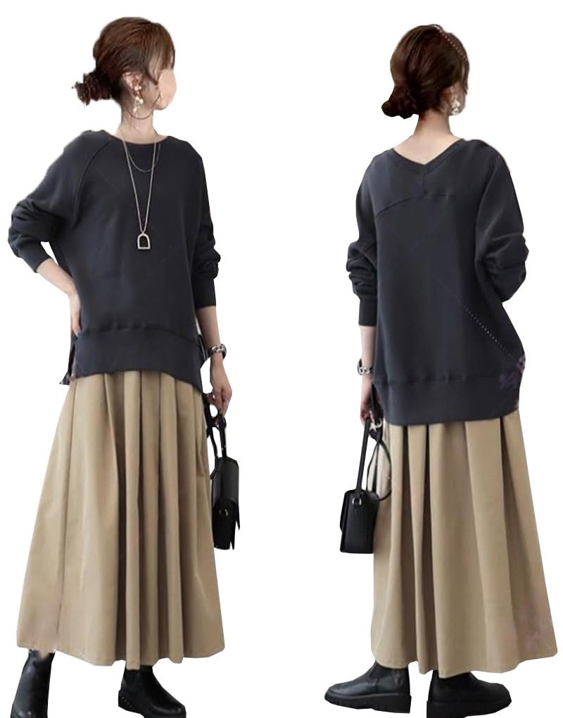 商品情報商品の説明主な仕様 【Sサイズ】バスト118　着丈（トップス）69　袖丈80　スカート丈95　ウエスト62【Mサイズ】バスト122　着丈（トップス）70　袖丈81　スカート丈96　ウエスト66【Lサイズ】バスト126　着丈（トップス...