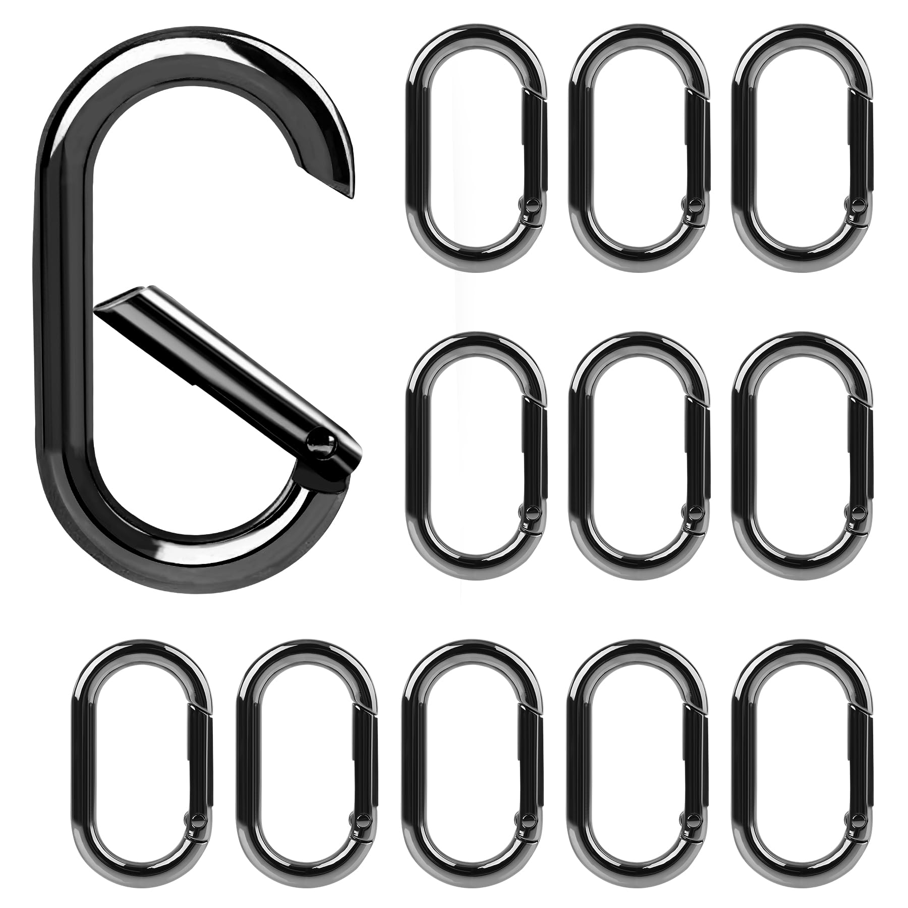 商品情報商品の説明Go Pal GP06 亜鉛合金 カラビナ 小型 スプリングフック 12個 軽量 頑丈 おしゃれ 多機能 アウトドア/キャンプ/アクセサリーパーツ 4.4cm ブラック主な仕様 【仕様】サイズ:4.4cm x 2.5cm、...