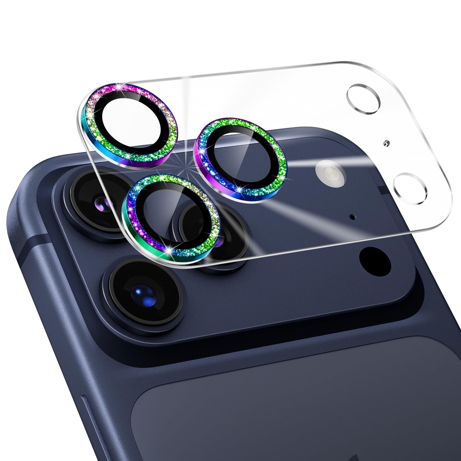 商品情報商品の説明主な仕様 【対応機種】iPhone 17 Pro専用カメラレンズカバー。きらきら輝く、レンズを保護しながら華やかな外観を楽しめます。【4代目進化版・透明でキラキラデザイン・全面保護】レンズ部分だけではなく、四角い台座部分も...