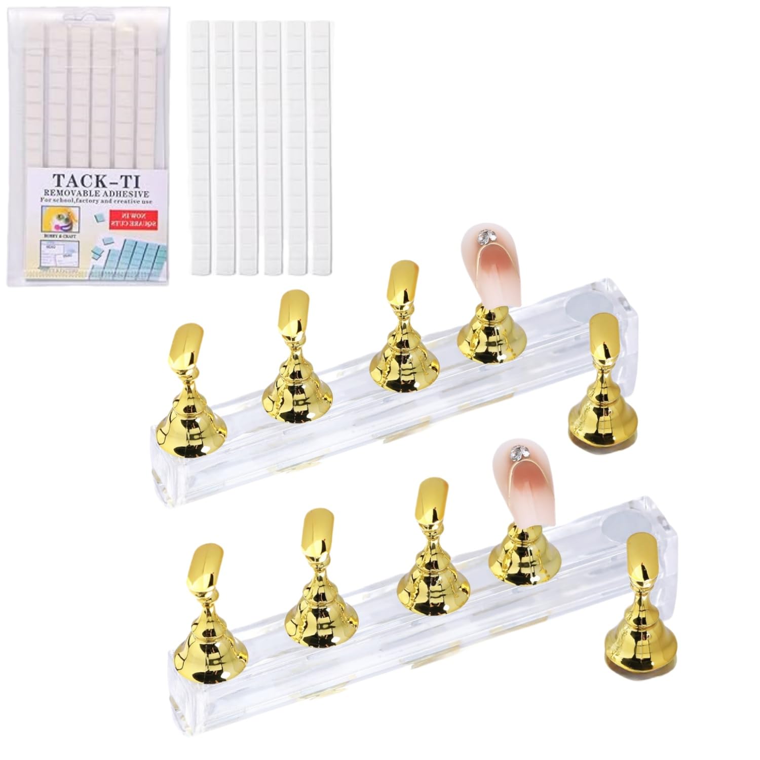 商品情報商品の説明主な仕様 【セット内容】：アクリルベース*2、ネイルチップホルダー*10、マニキュア粘土*96。【高品質粘土】：強力な粘着力でネイルピースをしっかりと固定し、さまざまなマニキュアを練習できます。 ネイルピースをマニキュアス...