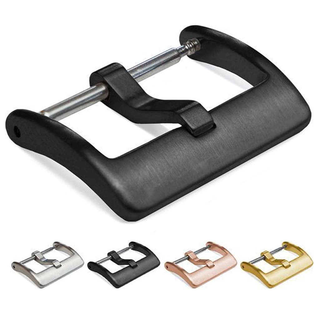 商品情報商品の説明主な仕様 1、尾錠カラー：ブラック ローズゴールド シルバー ゴールド2、尾錠幅：24mm/22mm/20mmバックルの幅は4.0mmです。18mmバックルは3.0mm、16mmバックルは2.5mmです。3、バックル材質：...