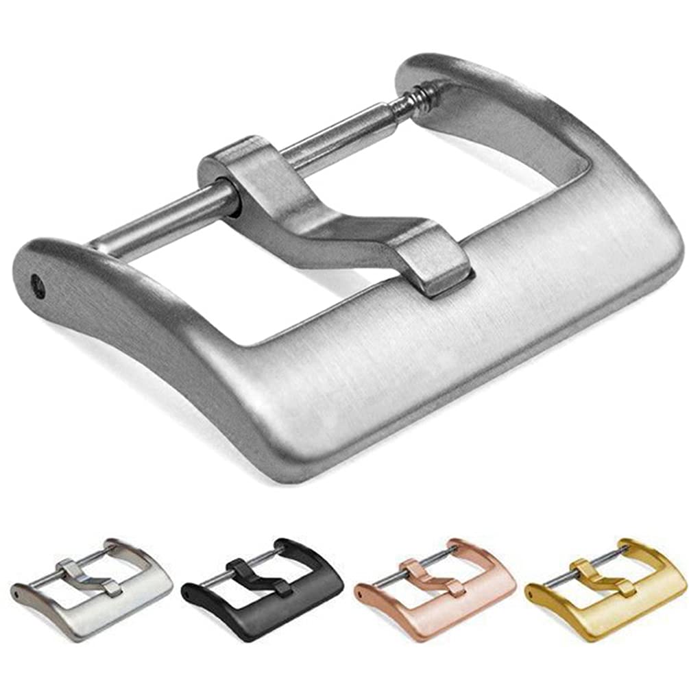 商品情報商品の説明主な仕様 1、尾錠カラー：ブラック ローズゴールド シルバー ゴールド2、尾錠幅：24mm/22mm/20mmバックルの幅は4.0mmです。18mmバックルは3.0mm、16mmバックルは2.5mmです。3、バックル材質：...