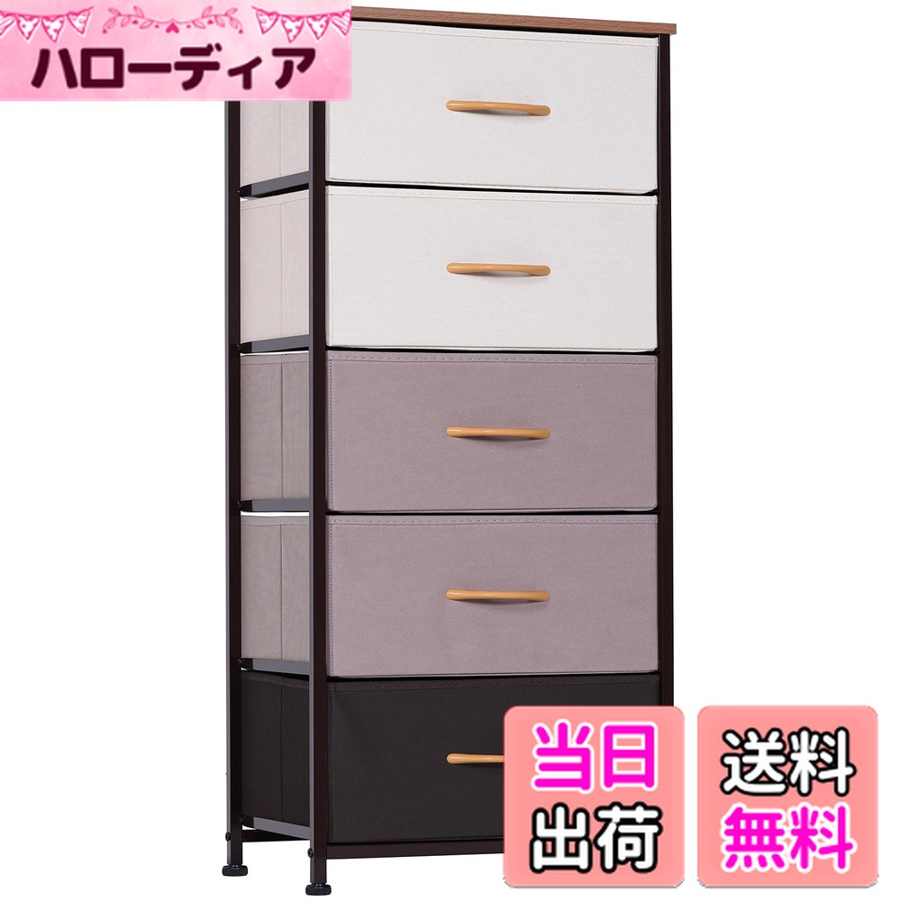 商品情報商品の説明主な仕様 【驚くほどの収納力】合計5杯の引き出しはシャツ・タオルからコスメ、アクセサリーなどの小物まで、収納物に合わせ、キレイに分別収納ができる。クローゼットや押入れ、キッチンなどの隙間収納にピッタリ！【暮らしに馴染むシン...