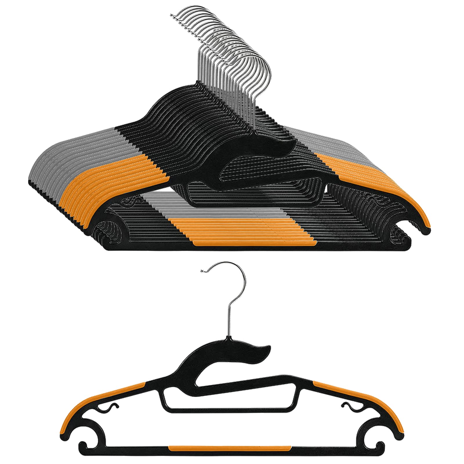 商品情報商品の説明主な仕様 【多機能ハンガー】ABS樹脂の滑りにくい素材の上で、ハンガーの肩部分と下側に3か所の滑り止めのゴムが付いて、下着、ネクタイ、ワンピースなどの衣類や、タオルなどをしっかりキャッチ！通常のハンガーに比べ、非常に滑りに...