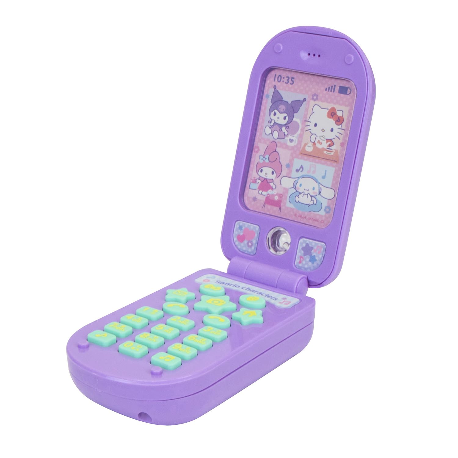 商品情報商品の説明商品紹介 キティ、クロミ、シナモン、マイメロディのおしゃべりが内蔵されている携帯電話型のおもちゃです! ボタンを押すとメロディやおしゃべりが流れます。 ボタンを押してサンリオキャラクターたちとケータイ電話で楽しくおしゃべり...