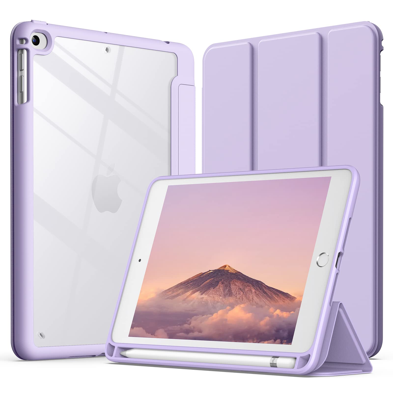 商品情報商品の説明JETech iPad mini 5/4 ケース (7.9インチ、2019/2015モデル) Pencil収納可能 透明バックカバー 薄型 スタンド 衝撃吸収 タブレットカバー オートウェイク/スリープ機能 (ライトパープ...