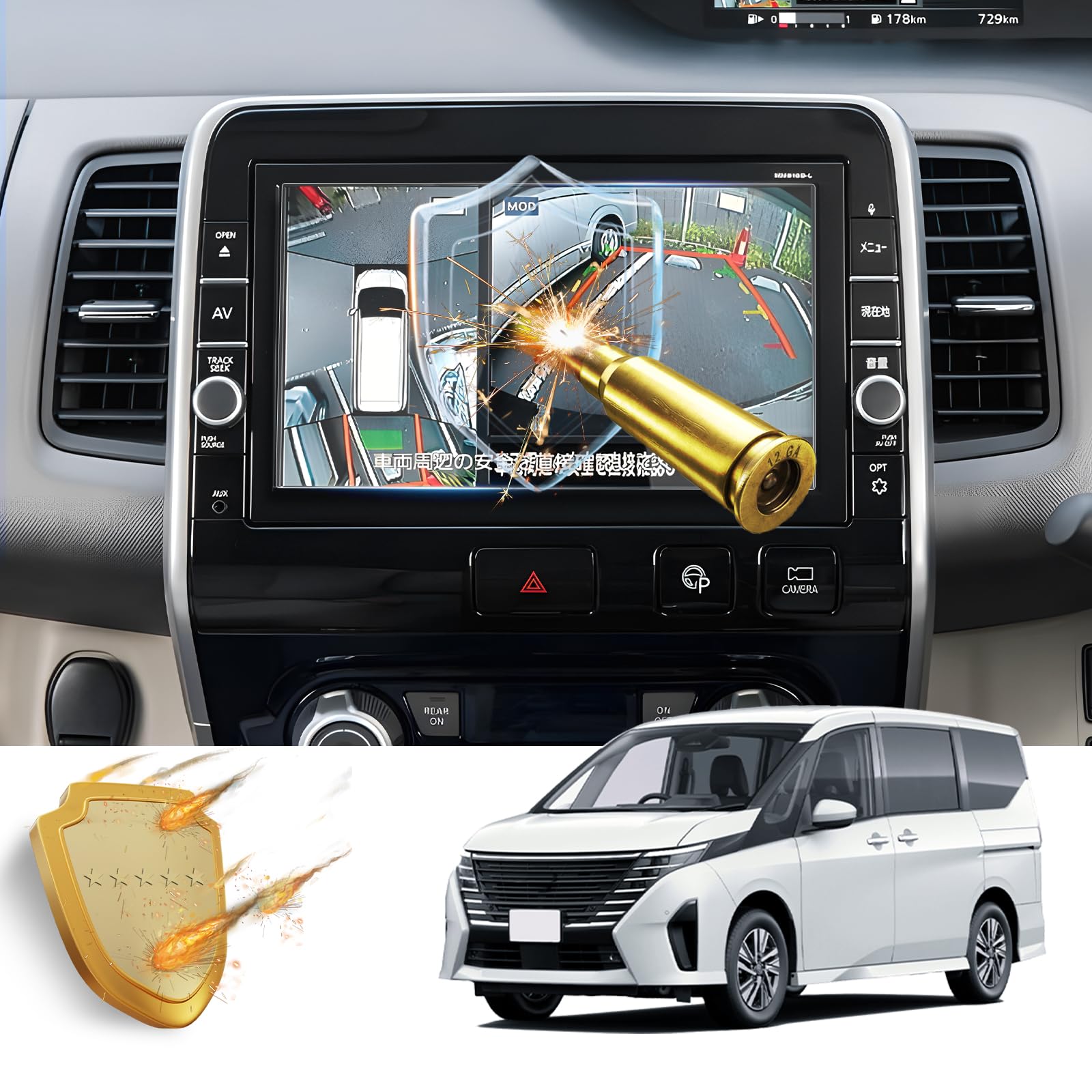 商品情報商品の説明主な仕様 【適合車種 実機検証済み】：日産MM320D-L/MM319D-L/ MM520D-L/ MM519D-L /MM518D-Lナビガラスフィルム1枚【99.9%の透過率 撥水撥油】：優れた透光性、HD画質完璧再生...