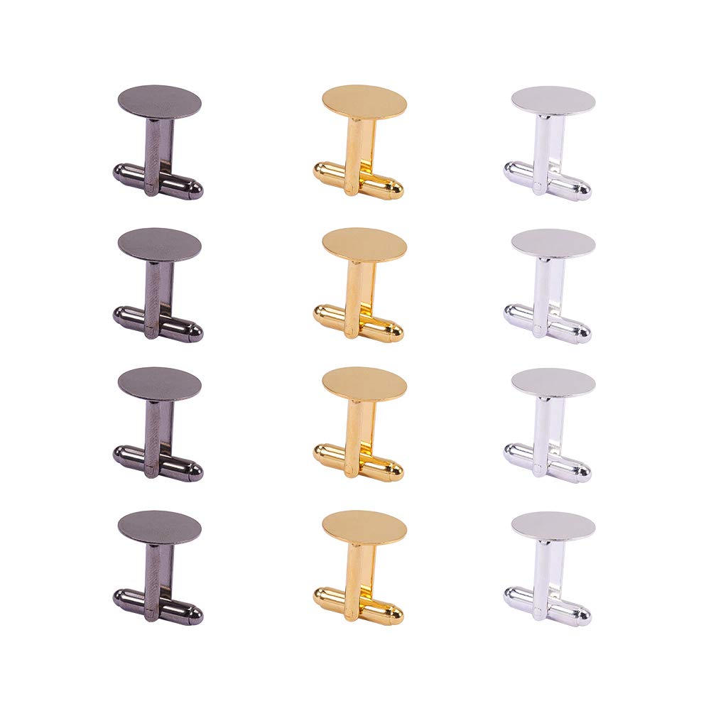 商品情報商品の説明PH PandaHall 約36個/箱 15x25mm カフス カフスボタン 3色 ブラス製 ラウンド カフリンクス アパレル用 アクセサリー用 基礎パーツ 金具セット 手作り素材 手芸用品 ハンドメイド 混合色主な仕様 ...