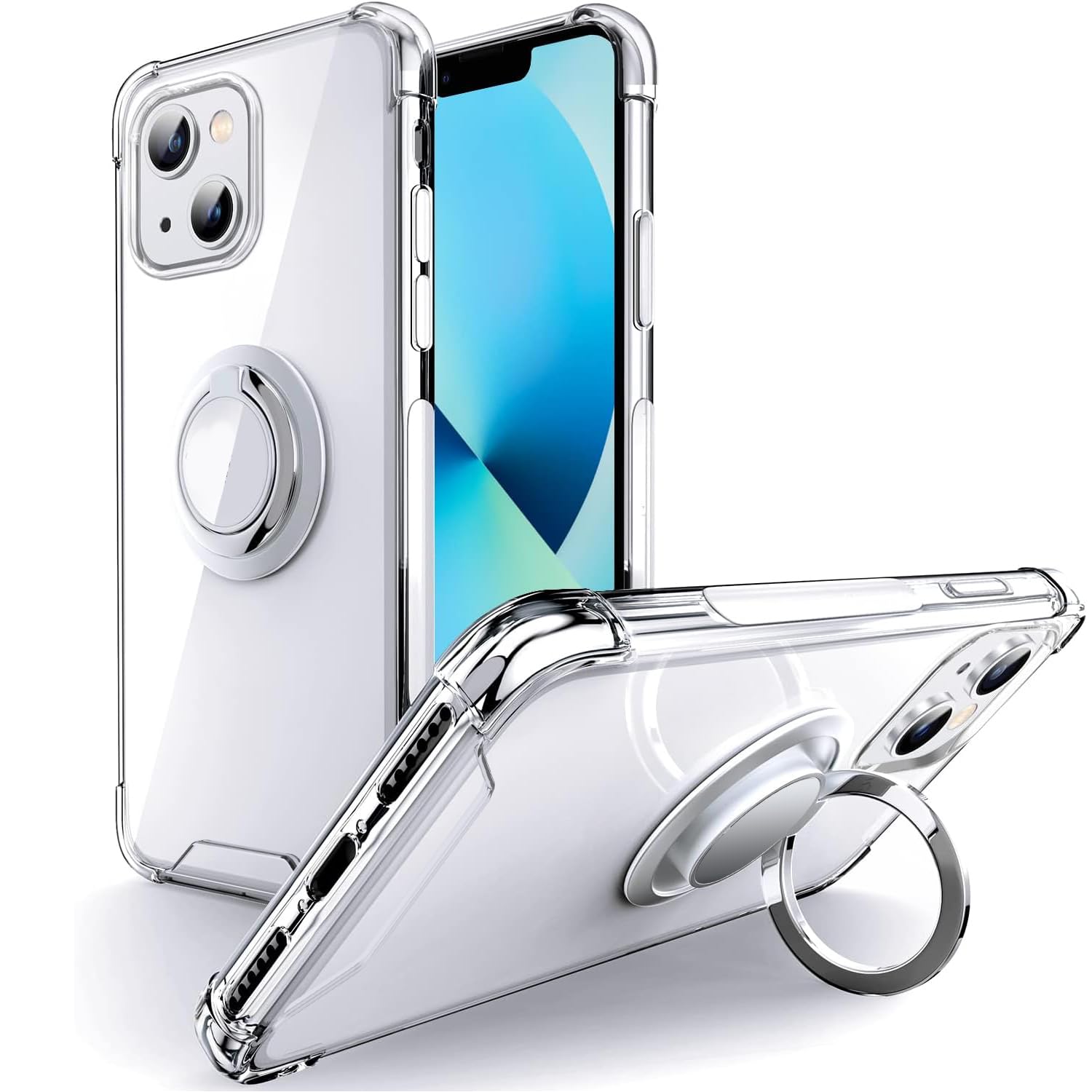 商品情報商品の説明主な仕様 【互換性】iPhone 13 用 ケースです。ご購入前に、選択したモデルが正しいかどうかをご確認ください。【リング付き＆スタンド機能】リングは360度回転可能で、180度の角度調節も可能です。ケースを横置きにする...