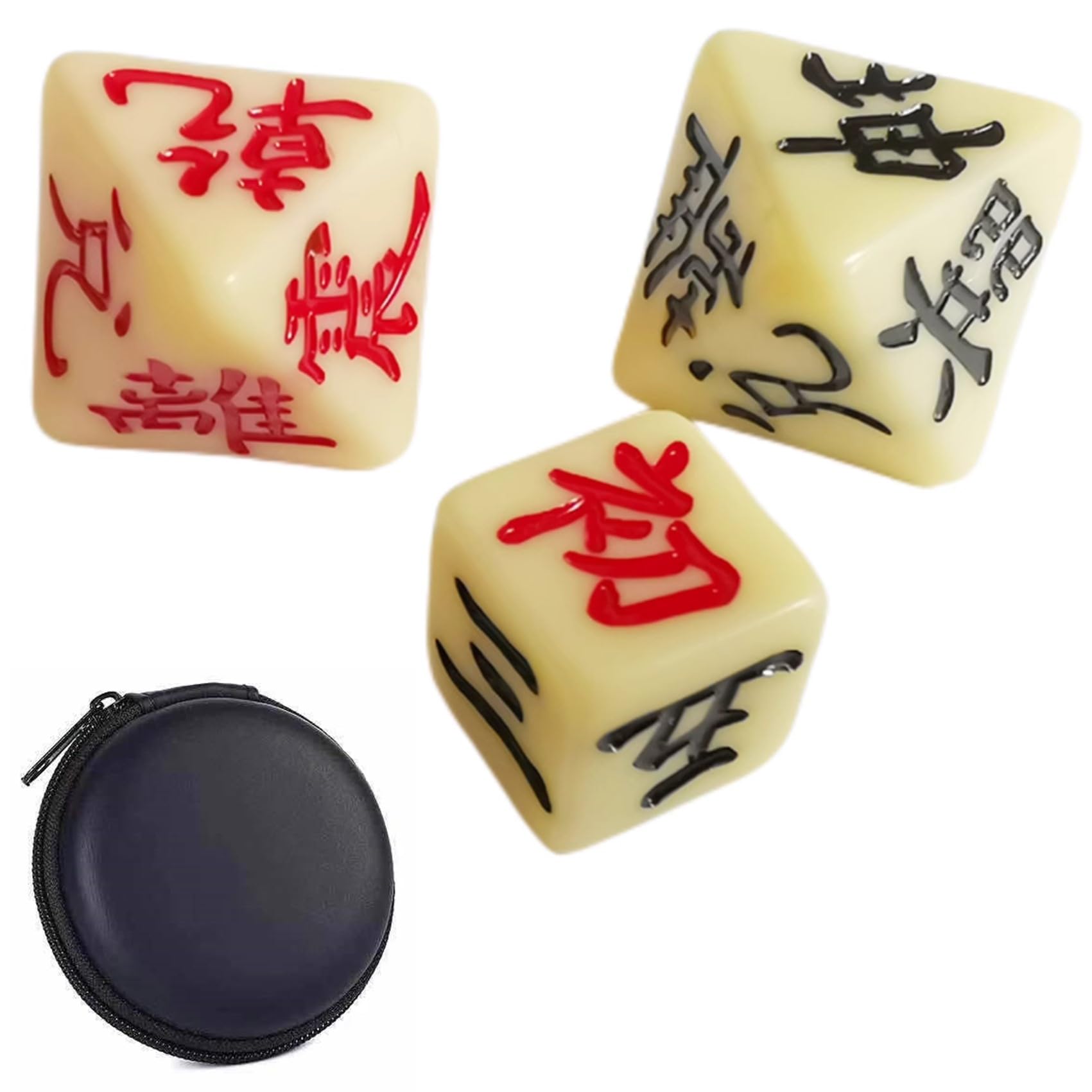 商品情報商品の説明主な仕様 易占い、陰陽五行用 周易八面体ダイス2個（上卦用紅色・下卦用黒色）、六面体ダイス1個（動爻用）合計3個のダイスセットでございます。持ち運びや保管に適した専用のケースを付属しております。64卦ダイス。易占い、陰陽五...