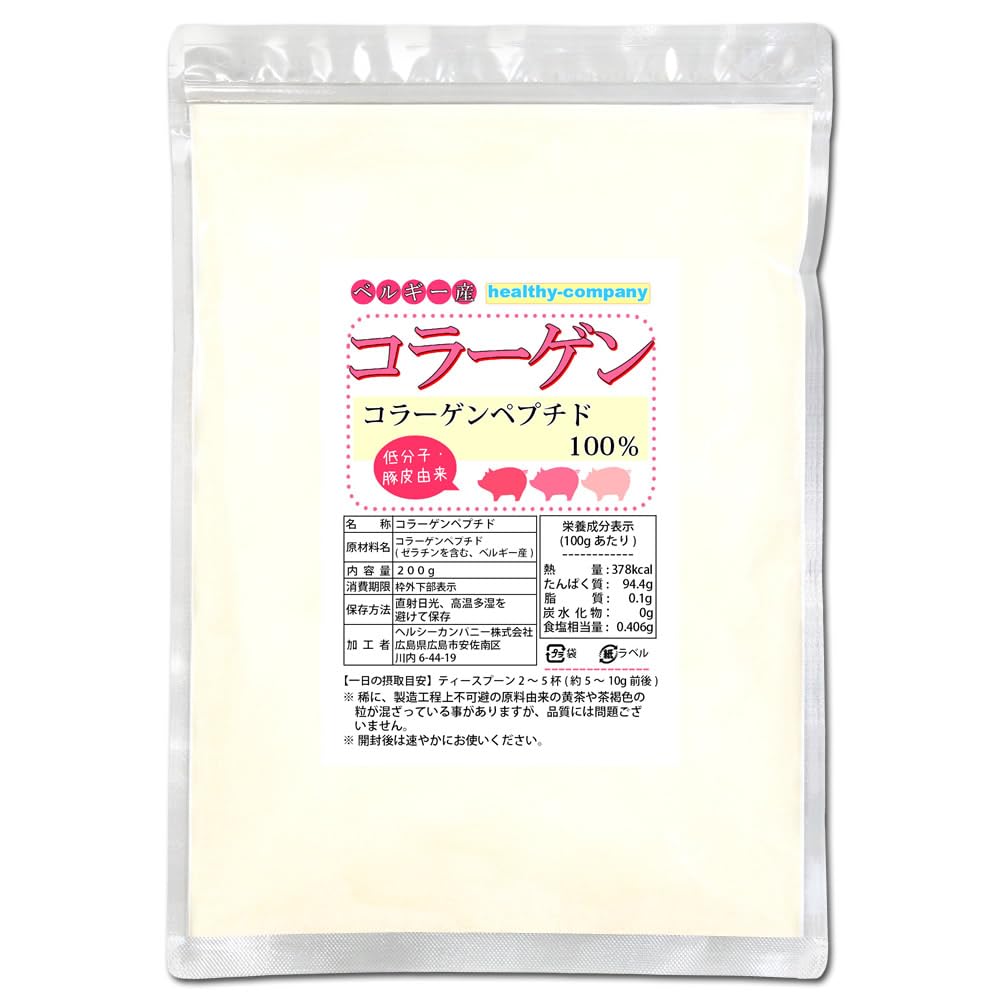 商品情報商品の説明主な仕様 ※EU原料：EU生産：分子量2000の高品質コラーゲンペプチド粉末200g品に変更いたしました。ご了承くださいませ。【内容量】200g （低分子コラーゲン100% 平均分子量2000）原材料名　コラーゲンペプチド...