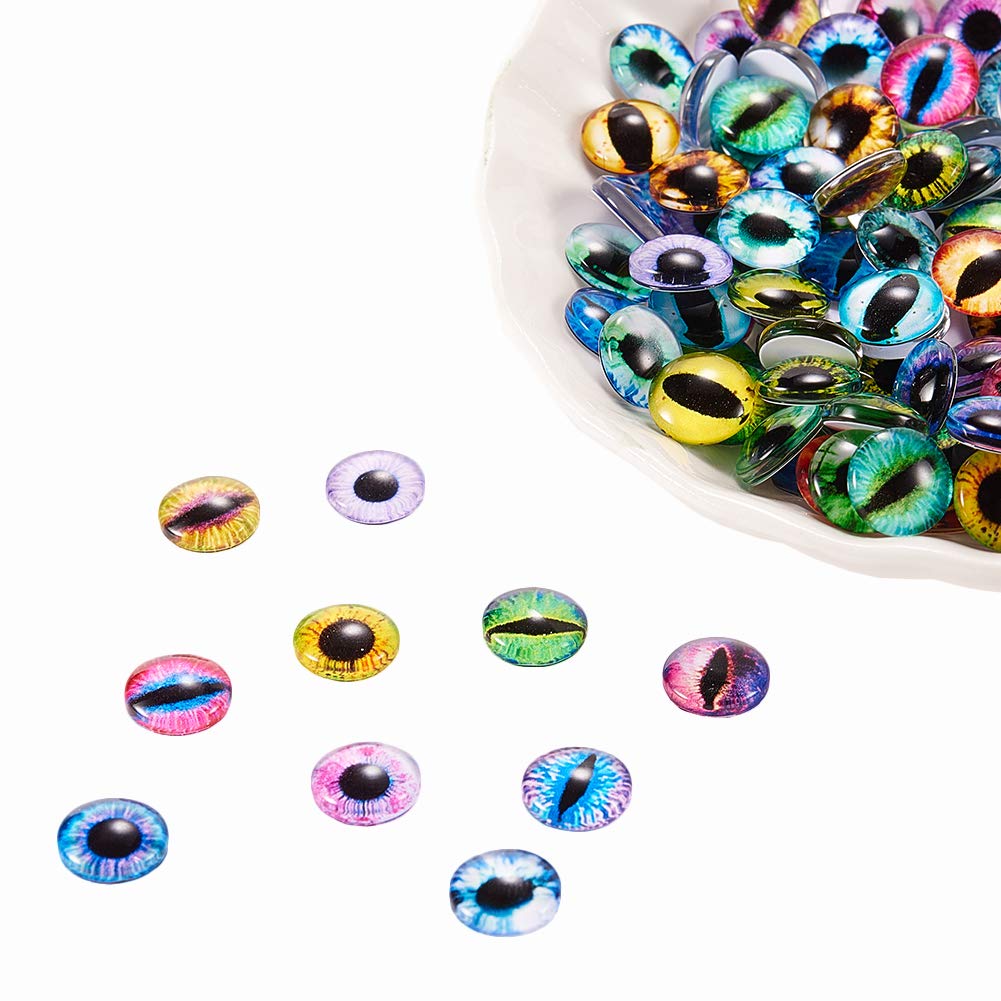 商品情報商品の説明PandaHall ミックス 約200個セット 目柄 図案付き ガラス カボション ラウンド ビーズ クリスタル スクエア ドーム 拡大レンズ効果 DIY ジュエリー用 カラフル主な仕様 サイズ：カボション：10x4mm;...