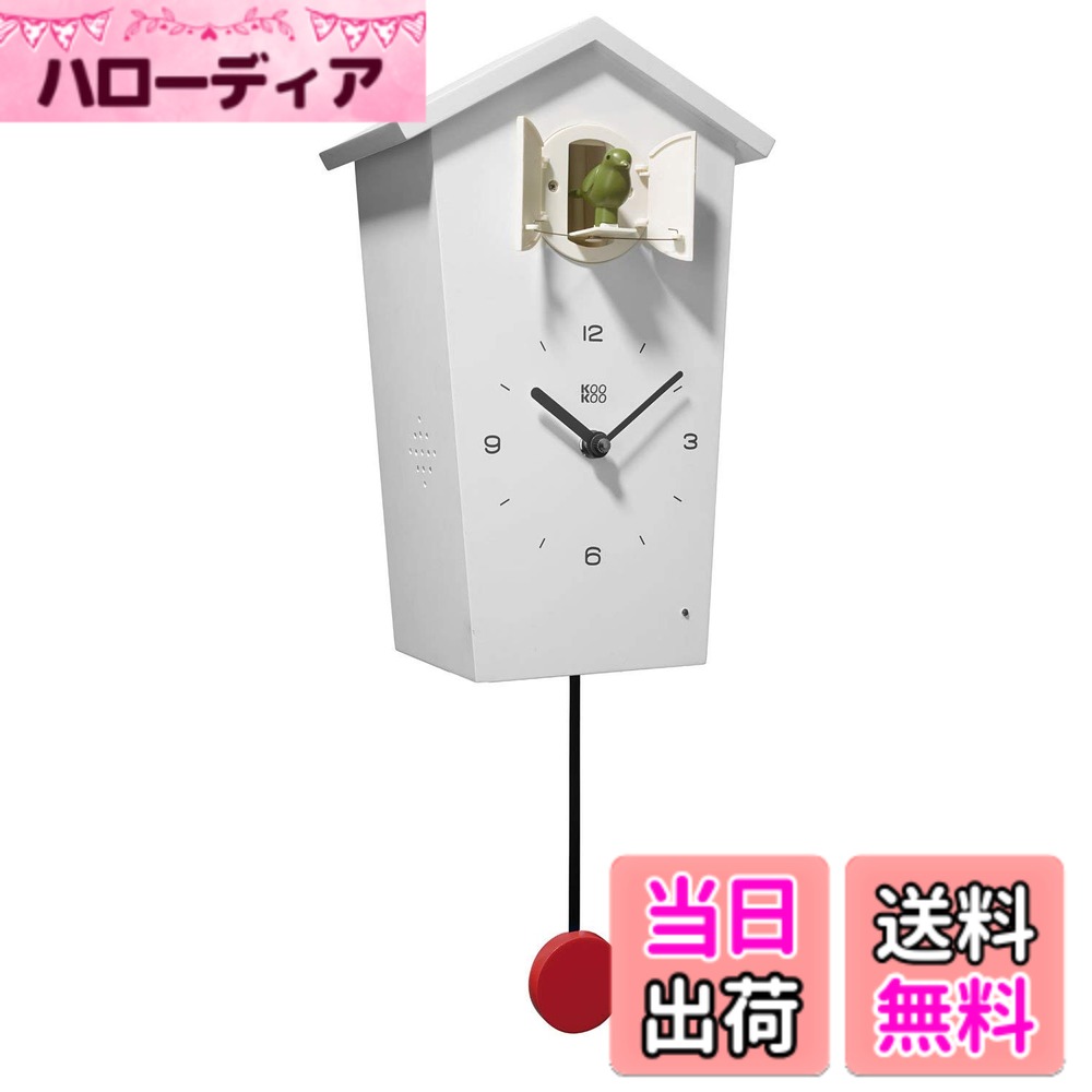 商品情報商品の説明主な仕様 12種類の小鳥のさえずり、またはカッコーの鳴き声が1時間ごとにキャビネットは木質繊維を原料とする成型板（　黒色、または白色　）で作られています。振り子の円盤部分は4個、磁石付きの小鳥も4個それぞれが違う色でペイン...