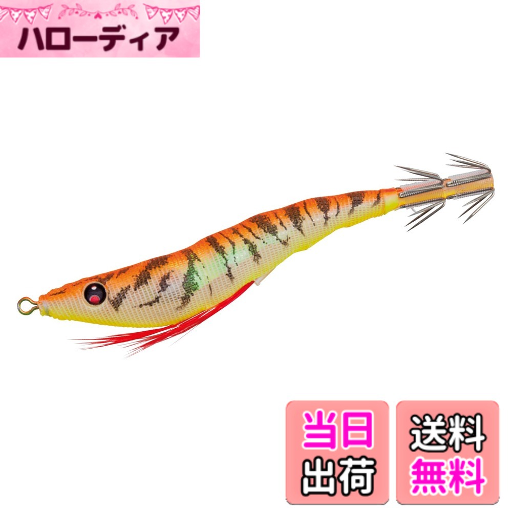 商品情報商品の説明-主な仕様 主な対応魚種:ヤリイカ スミイカ マルイカ スルメイカ ケンサキイカ マイカ使用可能な釣法:イカ釣りエギング重量:6g / サイズ:95mmbrカラー:夜光オレンジ LOGbrローリングシャフト搭載ウェーブモー...