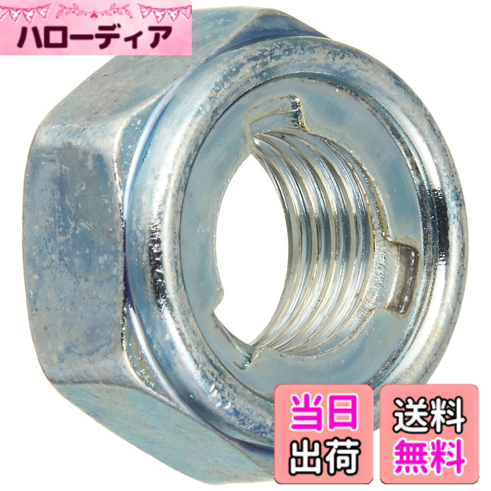 商品情報商品の説明3枚羽根のフリクションリングのインサートによりプリベリングトルク発生部を持ち、それによる摩擦抵抗によって戻り止めの要素として、ネジ部のトルクが大きくなるナット。 ※ロック部からボルトの突き出し長を1~5mm程度にし、再使用...
