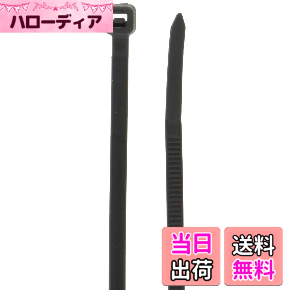 商品情報商品の説明●耐候性で紫外線に強く、屋外で使用できます。主な仕様 ●全長(mm)：150●最大結束内径(mm)：35●引張強度(kg)：18.2●使用温度範囲：-40度-+85度●材質：66ナイロン(紫外線遮蔽剤入)●500本入