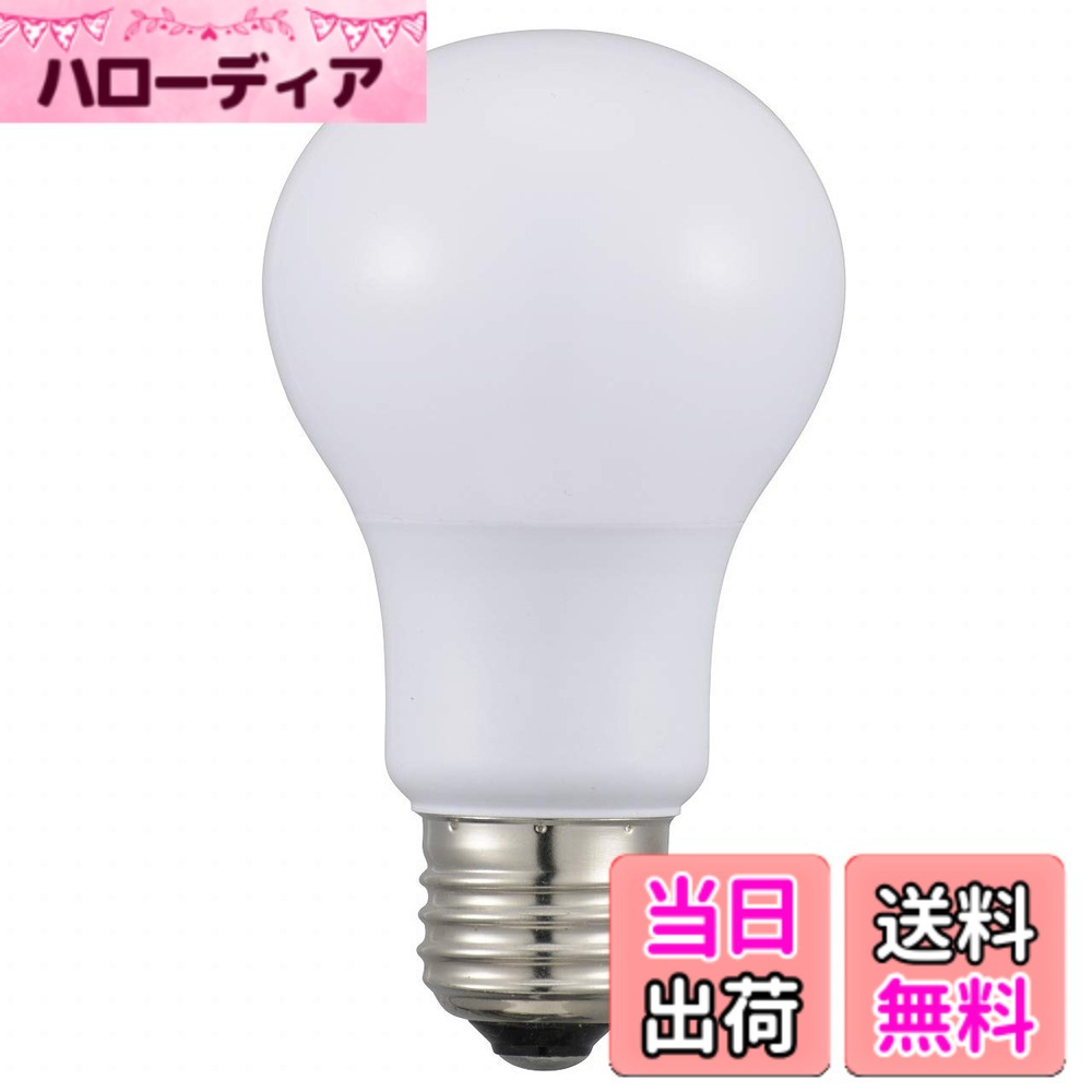 商品情報商品の説明一般電球40W相当の明るさ 調光器対応で明るさの調整が可能 配光角280°の全方向タイプ 電球色 口金:E26 寸法(約):全長…107.5mm、最大径…60mm 質量:85g 定格消費電力:5.7W 定格電流:59mA ...