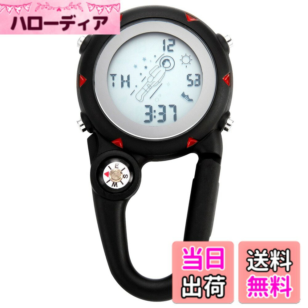 商品情報商品の説明主な仕様 仕様：カラビナ キーホルダー時計、デジタル表示、3ATM防水、男女兼用、曜日 カレンダー、目覚まし時計、LED数字、コンパス、宇宙人表盤【適用場合】シンプル・カジュアルなデザイン、日常通学、通勤ではなく、登山、ス...