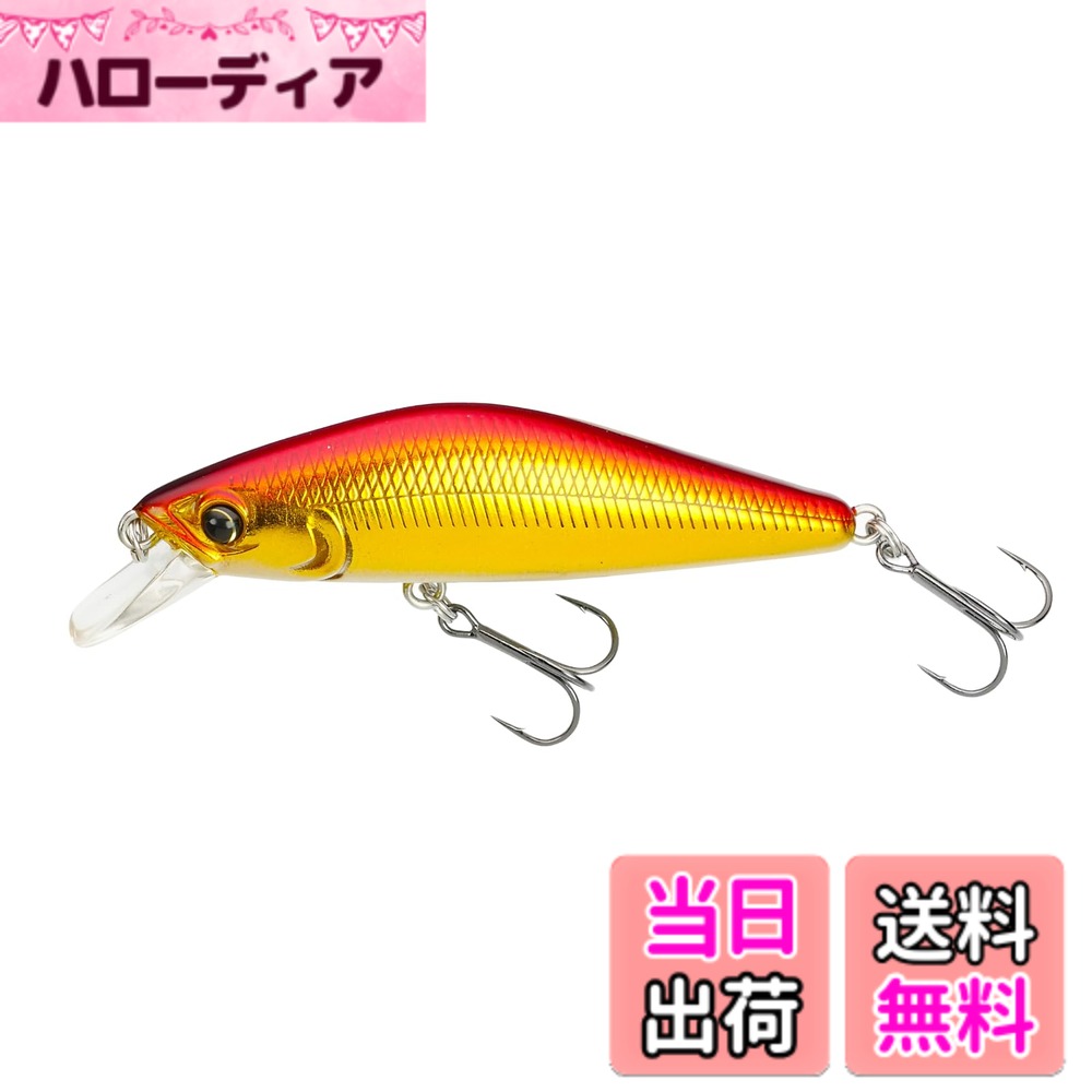 商品情報商品の説明低重心ボディーが安定した泳ぎを生み出す。 ダウンキャストでも飛び出しにくく、レンジもキープしやすい。 平たいボディーとセッパリ形状が織りなすウォブンロールとトゥイッチングによるヒラ打ちは絶妙です。主な仕様 サイズ：50mm...