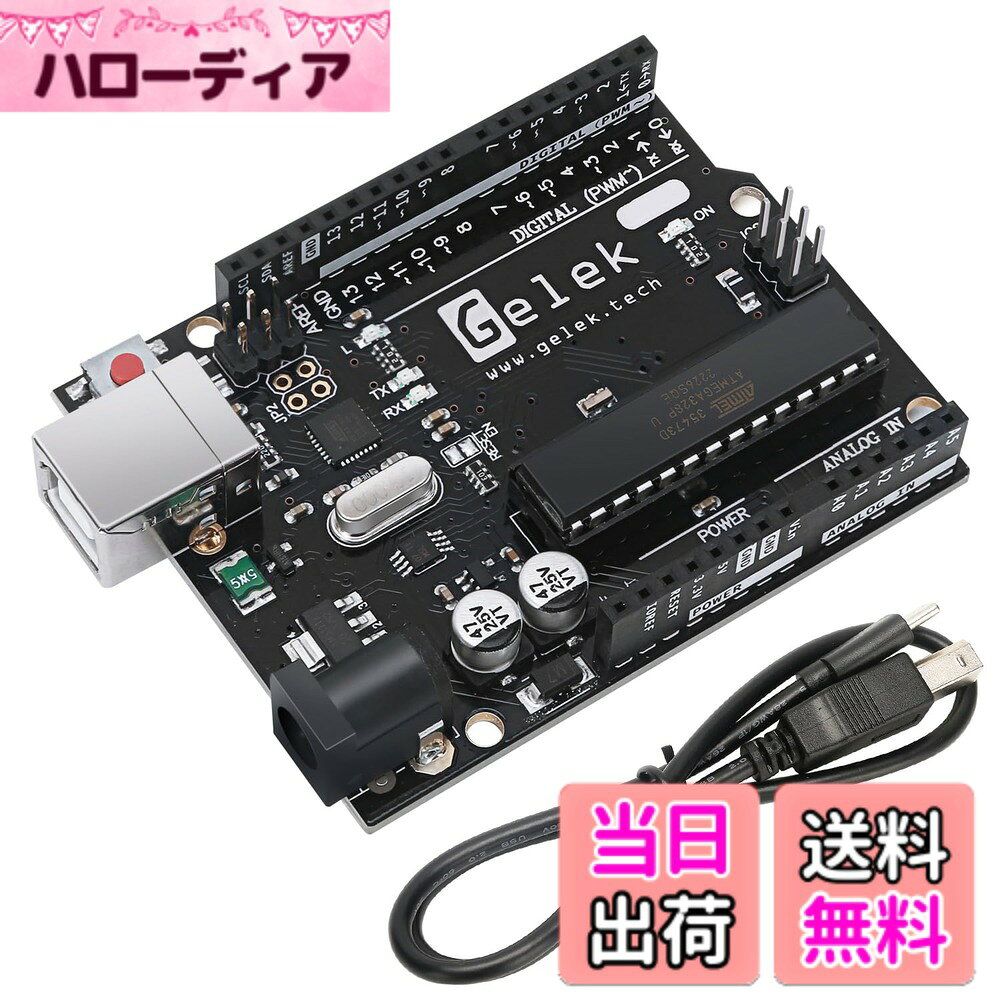 商品情報商品の説明パッケージに含まれるもの： 1x GELEK マイコンボード - Arduino UNO R3互換 (Atmega328P) 1x TYPECケーブル 仕様: マイクロコントローラー：ATmega328P & ATmega...