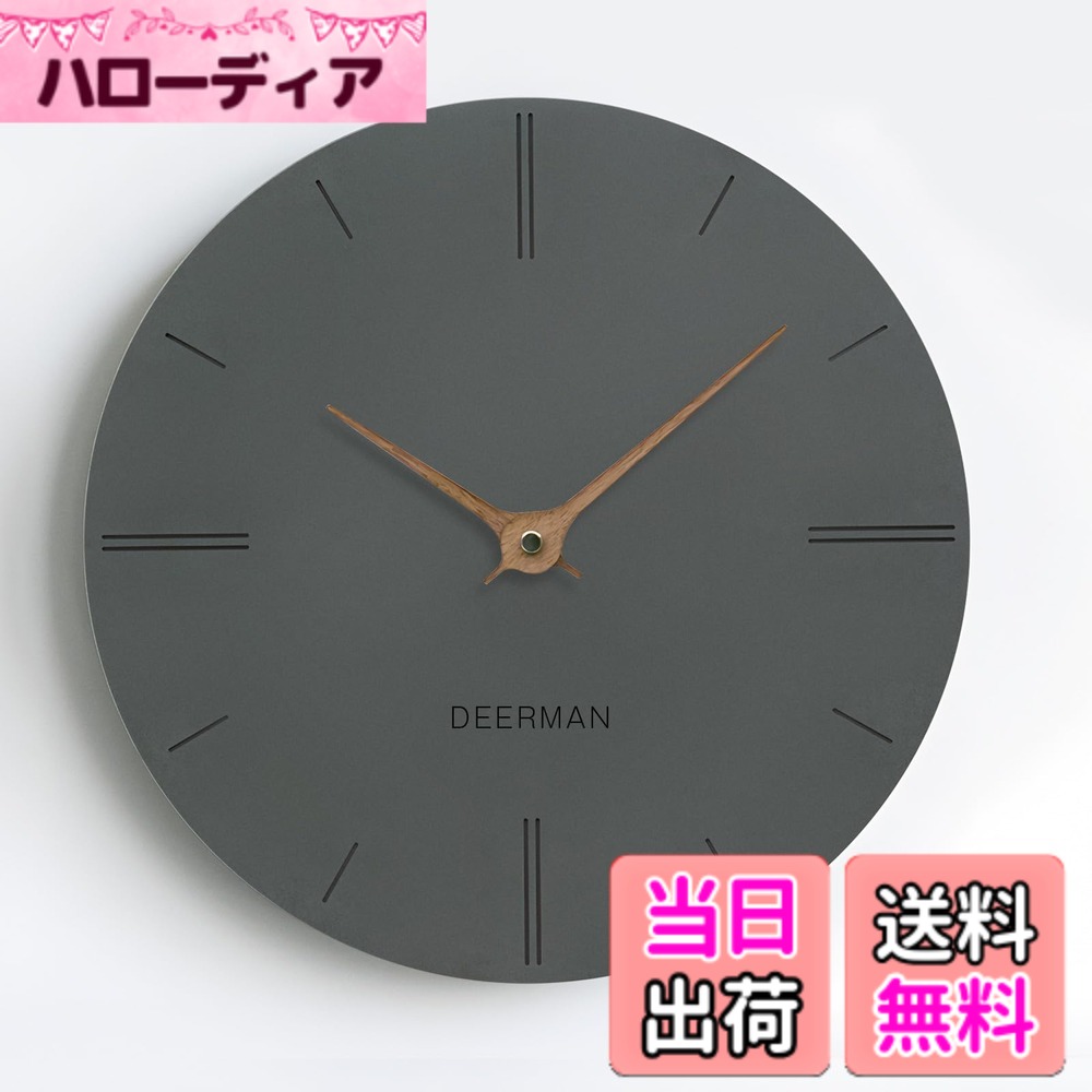 商品情報商品の説明主な仕様 【商品仕様】 電池式と電波式壁掛け時計。サイズは30cmx30cmx3cm、重さ約330gと超軽量。木製ボディに静音ムーブメントを搭載。カラーはWhiteホワイトとGrayグレー、デザインは全8種類（4タイプ）か...
