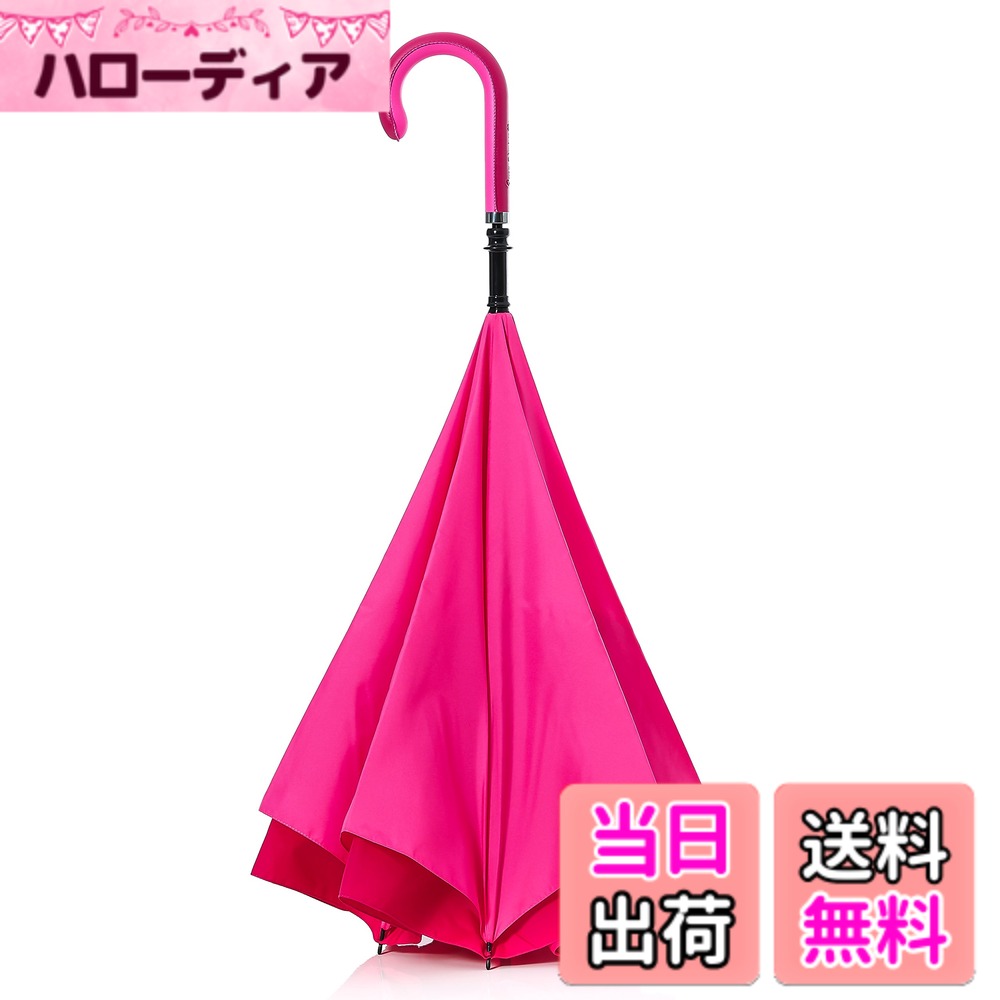 商品情報商品の説明主な仕様 【雨の日のストレスフリーを実現する逆さ構造】逆折り式傘/自立式/巻きやすい太巻きベルト/グラスファイバーの傘骨8本/ハンドル：合成皮革【高いデザイン性】キャリーサカサは従来の傘にはない高いデザイン性をもち、2枚の...