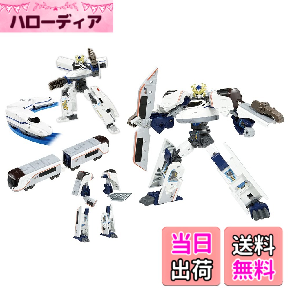 商品情報商品の説明商品紹介 3両編成仕様で、新幹線からロボットに変形！ 安全警告 小部品があります。誤飲・窒息の危険がありますので、3才未満のお子様には絶対に与えないでください主な仕様 変形ロボット生産国:ベトナム梱包サイズ:6x42x29...