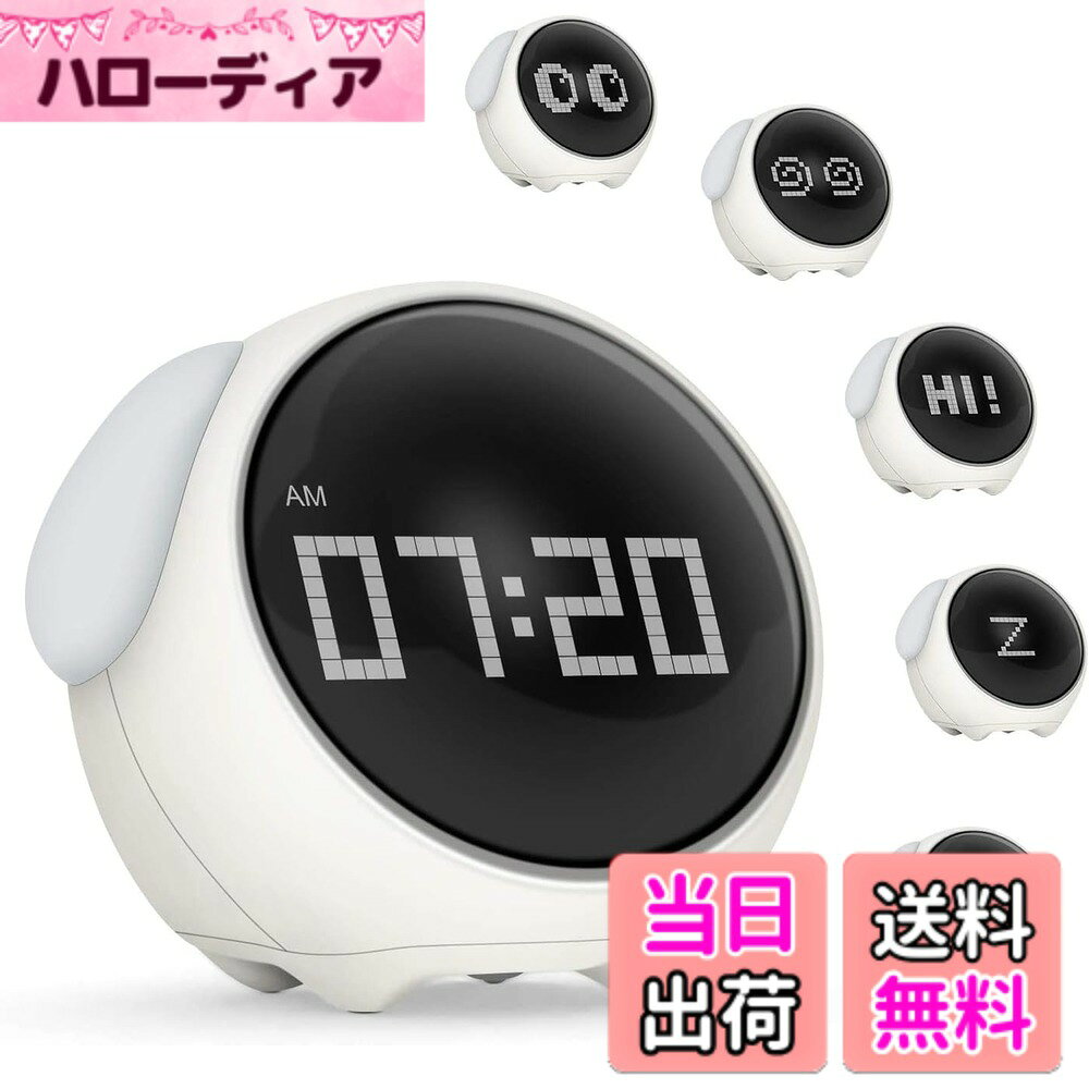 商品情報商品の説明主な仕様 【多機能&可愛い置き時計】かわいい犬の形のモデリングで、時間の経過とともに表情を変えることができます、家族や友人へのプレゼントに最適です。(1)12/24時間制 (2)日付 (3)温度表示 (4)デュアルアラーム...
