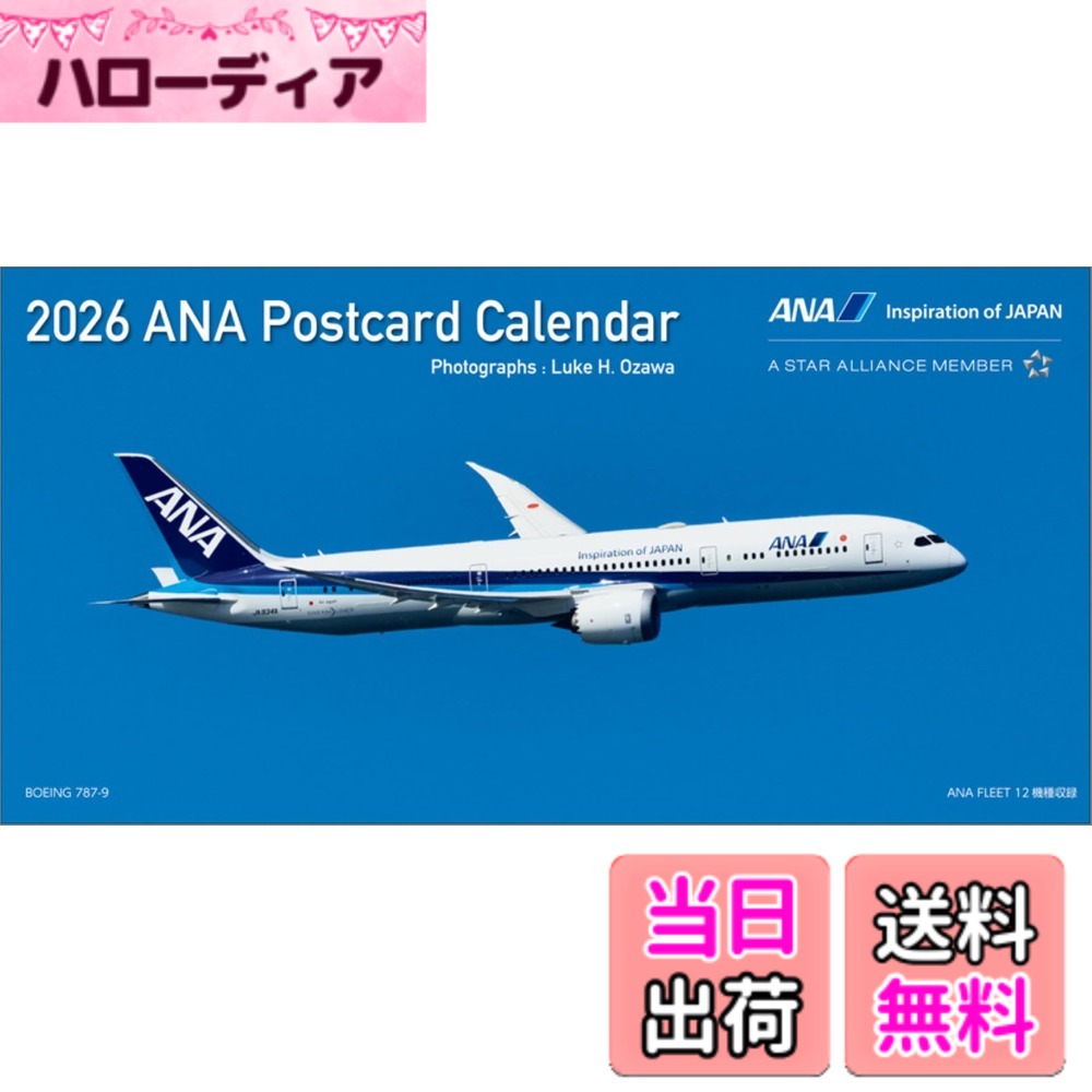 商品情報商品の説明※写真は実際の商品と異なる場合があります。 ※都合により、タイトル・価格・仕様が変更になる場合、やむを得ず発売中止になる場合があります。ご了承ください。 ANA機を迫力たっぷりに映し出した卓上絵はがきカレンダーです。ANA...