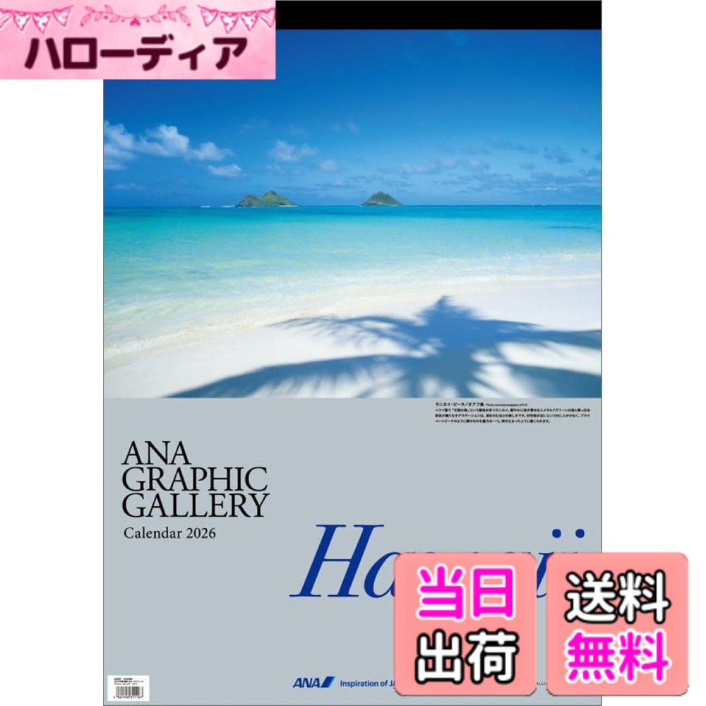 商品情報商品の説明※写真は実際の商品と異なる場合があります。 ※都合により、タイトル・価格・仕様が変更になる場合、やむを得ず発売中止になる場合があります。ご了承ください。 ご好評いただいておりますグラフィックギャラリーカレンダーハワイ。見ご...