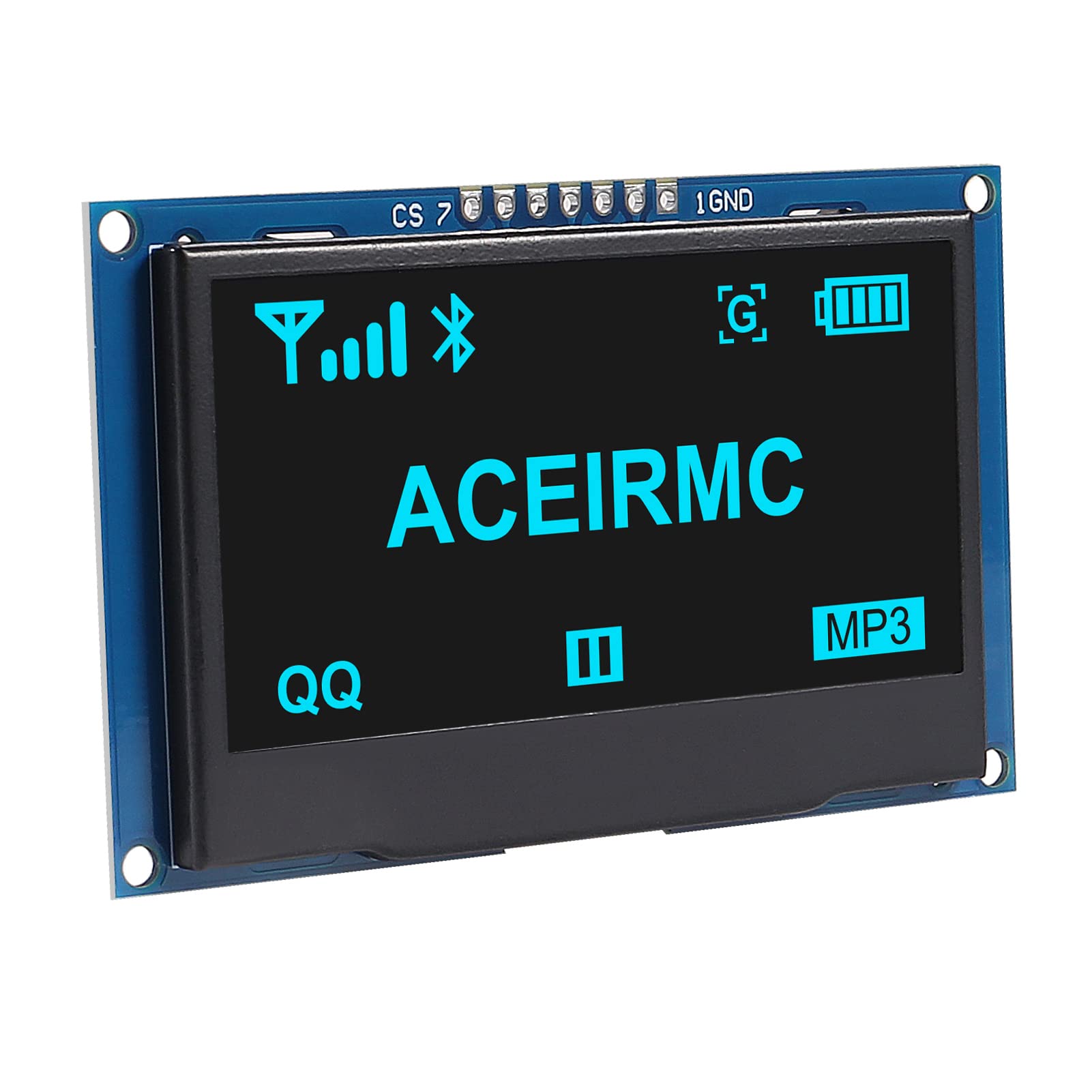 商品情報商品の説明ドライバーチップ SSD1309 インターフェース IIC/SPI をサポート。 解像度128x64。 ディスプレイサイズ2.4インチ。 ディスプレイカラー:ホワイト/ブルー/イエロー/グリーン モジュールサイズ 71x4...