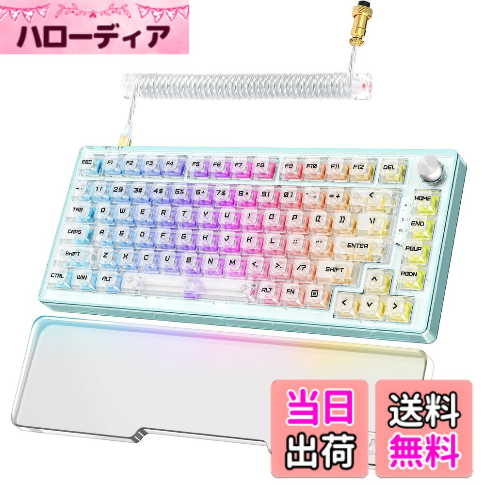 商品情報商品の説明主な仕様 【82キーレイアウトと透明UVプリントキーキャップ】60%のゲームキーボードと異なり、82キーはキーボードの実用性を維持しながらコンパクトなレイアウトを維持しています。MK 32は良質なPC材料を用いてキーキャッ...