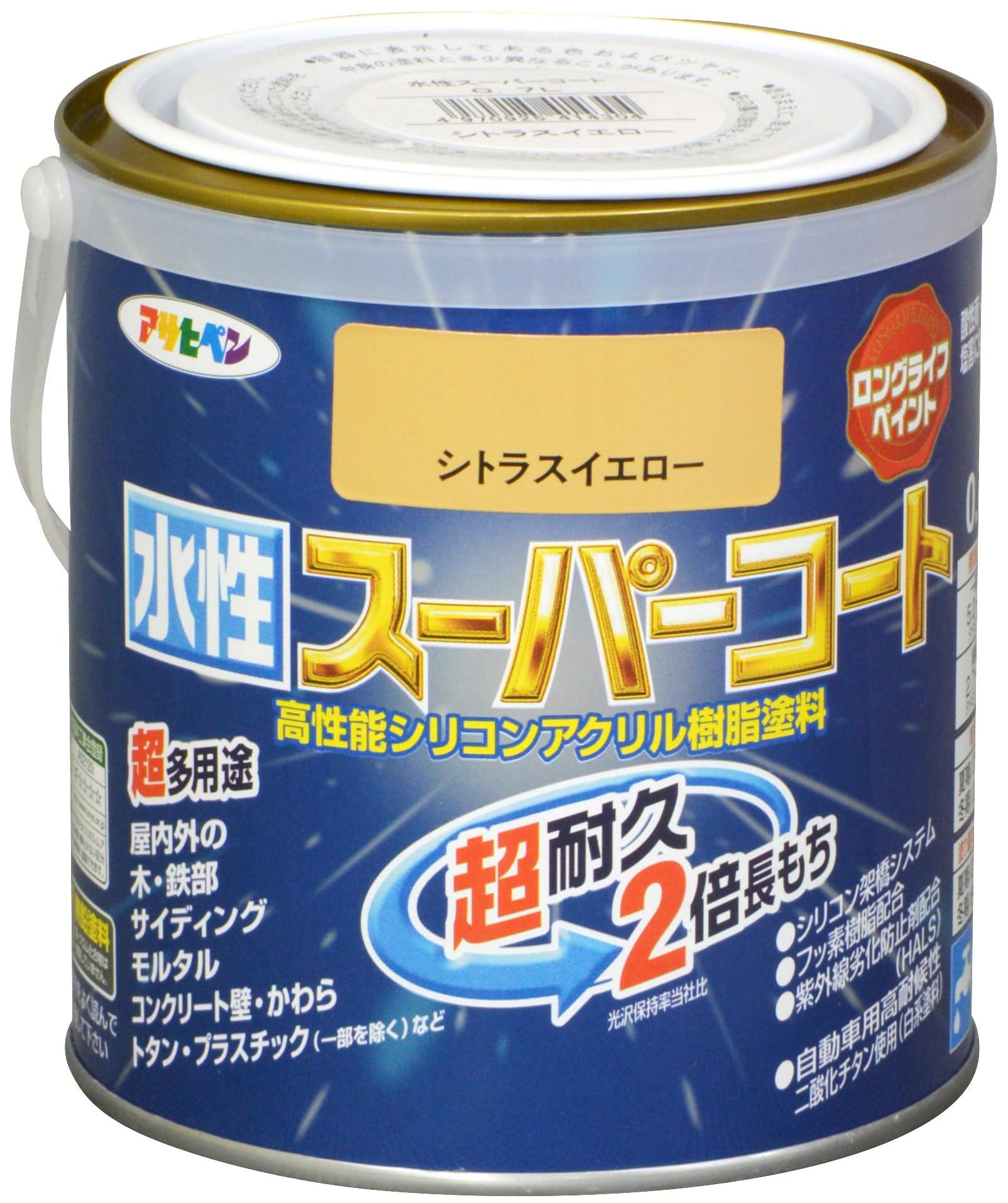 商品情報商品の説明商品紹介 乾燥時間:夏期/30~60分 冬期/2~3時間 ●塗り重ね時間の目安: 夏期/2時間以上 冬期/6時間以上 光沢:ツヤあり/ツヤ消し 下処理方法:■土壁・砂壁・せんい壁などに塗るときは、アサヒペンカベ塗料用下塗り...