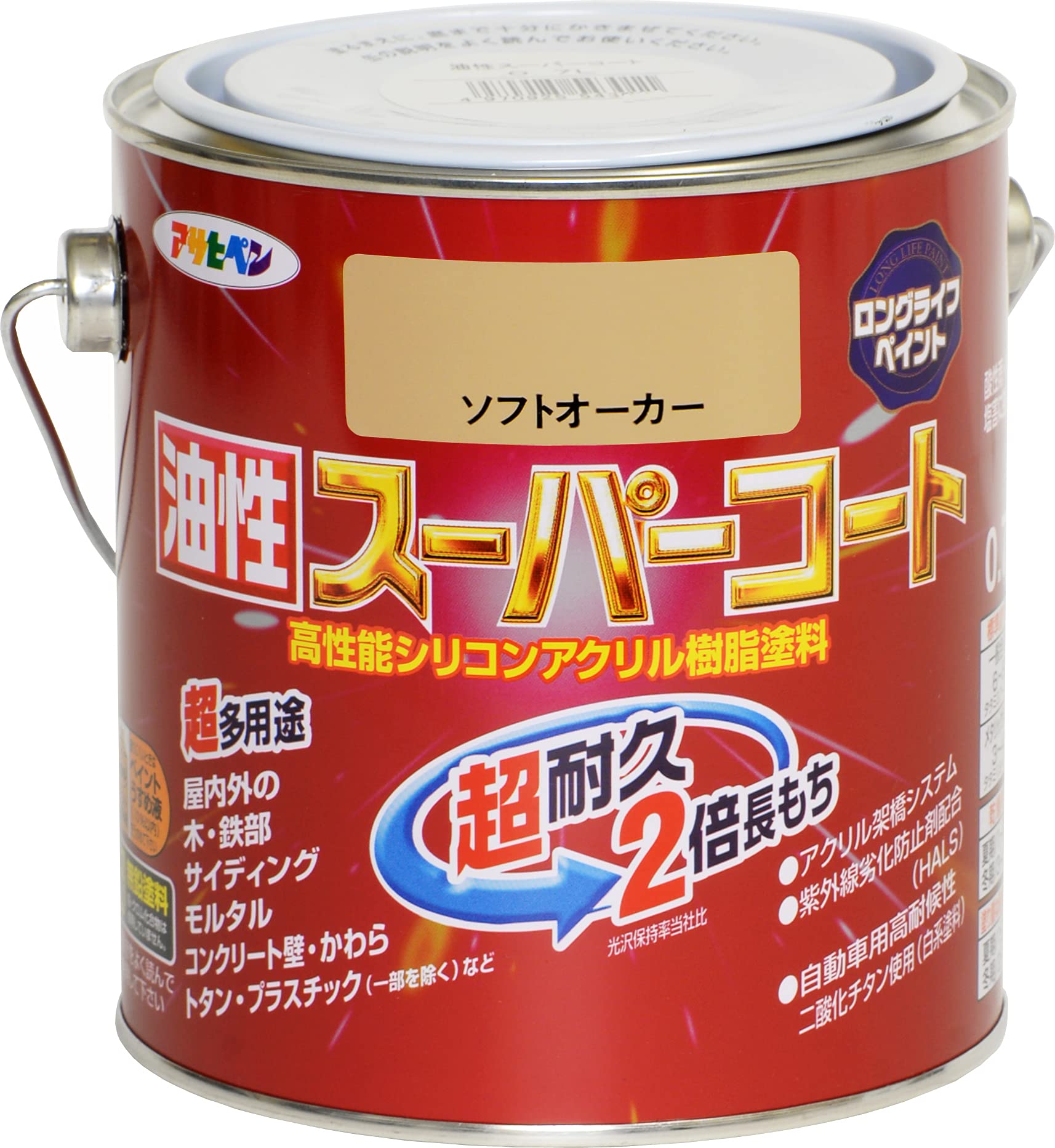 商品情報商品の説明乾燥時間:夏期/1~2時間 冬期/3~5時間 ●塗り重ね時間の目安: 夏期/1日以上 冬期/2日以上 光沢:ツヤあり/ツヤ消し 下処理方法:■塗る面の汚れやワックスを取り除き、油分はペイントうすめ液でふき取ります。 ■やむ...