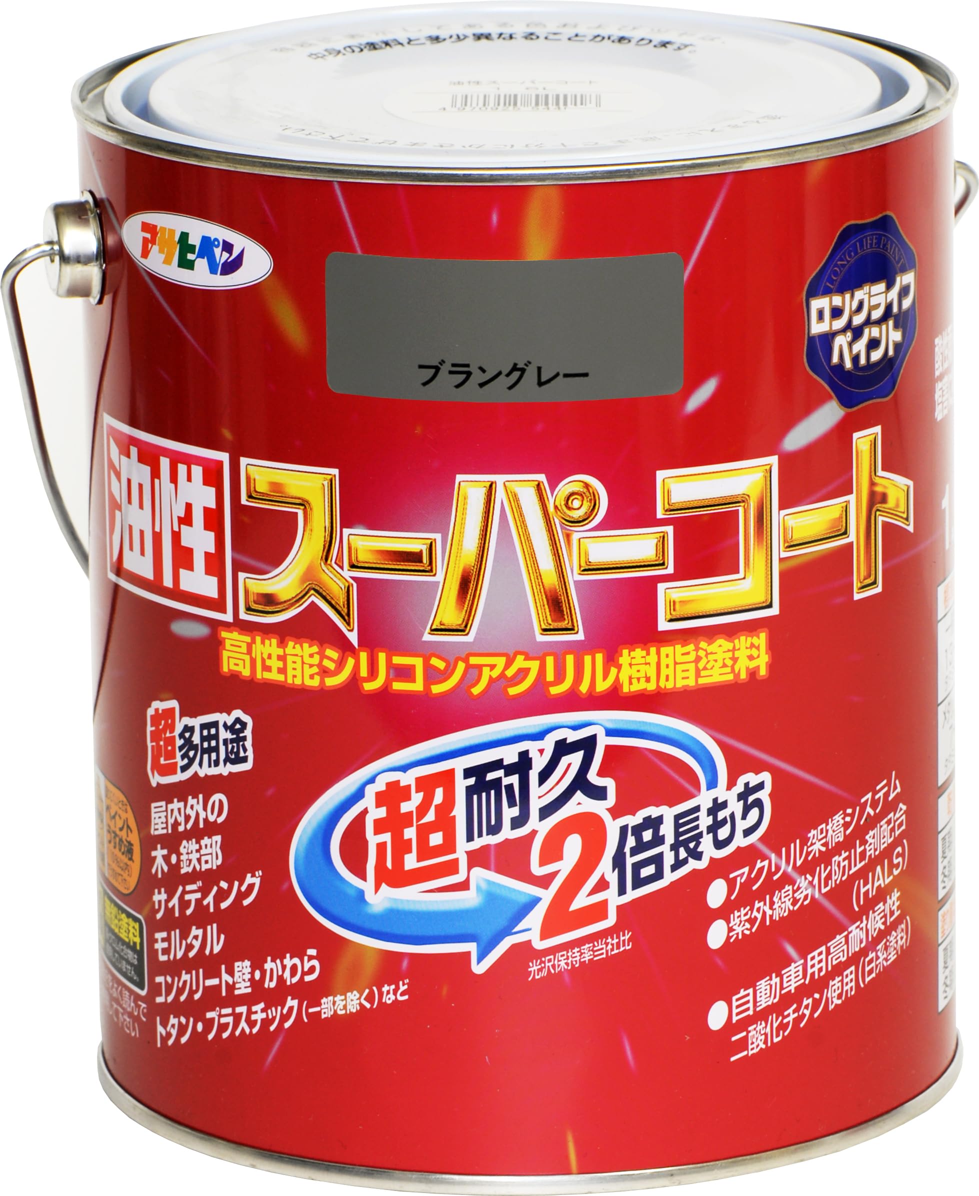 商品情報商品の説明乾燥時間:夏期/1~2時間 冬期/3~5時間 ●塗り重ね時間の目安: 夏期/1日以上 冬期/2日以上 光沢:ツヤあり/ツヤ消し 下処理方法:■塗る面の汚れやワックスを取り除き、油分はペイントうすめ液でふき取ります。 ■やむ...