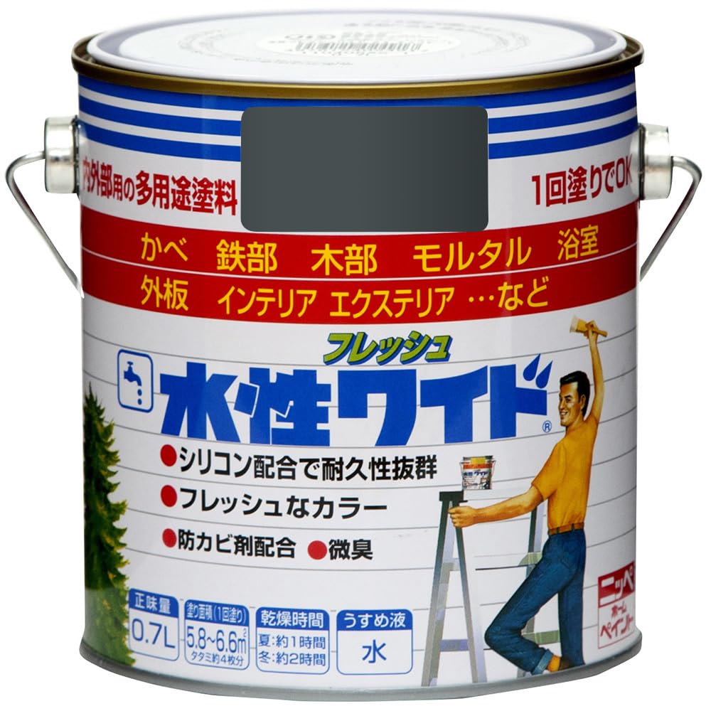 商品情報商品の説明塗膜は汚れにくく、付着した汚れも水ぶきで簡単に洗浄できる(ウォッシャビリティに優れる)高性能塗料です。 タレにくい、微臭タイプ。 強力かび止め剤、さび止め剤配合。 JIS-K-5663(合成樹脂エマルションペイント)主な仕...