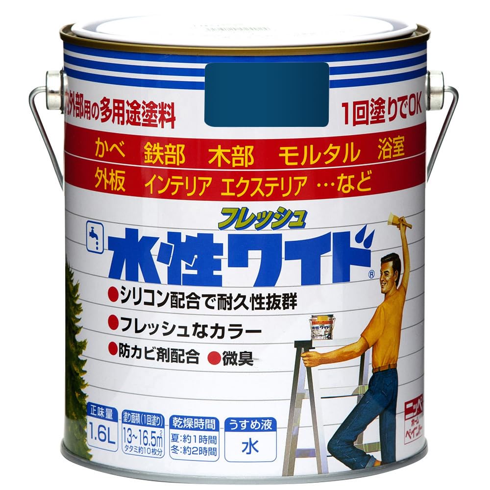 商品情報商品の説明塗膜は汚れにくく、付着した汚れも水ぶきで簡単に洗浄できる(ウォッシャビリティに優れる)高性能塗料です。 タレにくい、微臭タイプ。 強力かび止め剤、さび止め剤配合。 JIS-K-5663(合成樹脂エマルションペイント)主な仕...